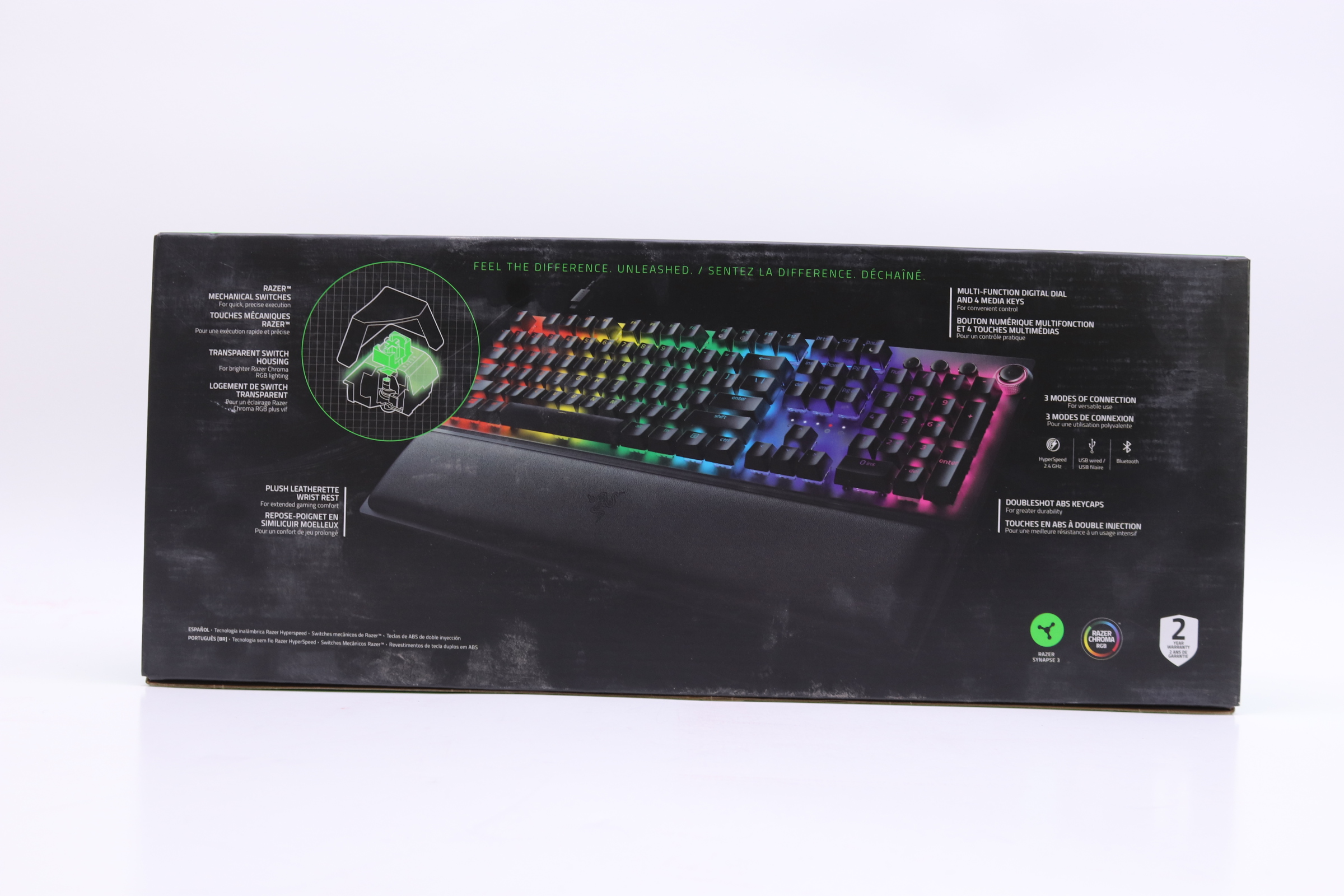 Razer BlackWidow V3 Pro RGB Wireless Mechanical Green Switch Gaming ...