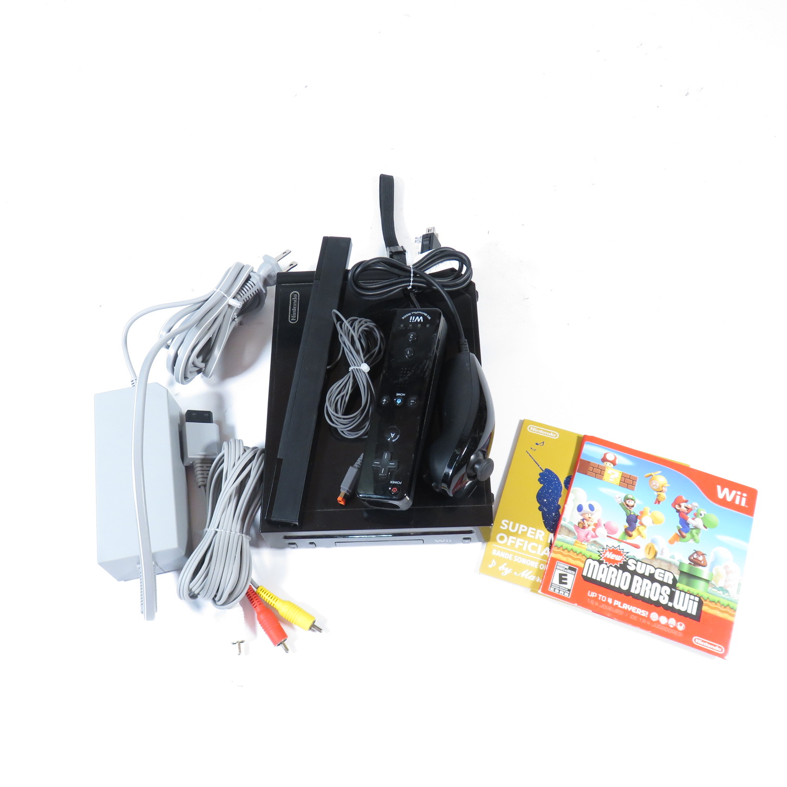 Nintendo Wii RVL-101 512MB Black Body Home Video Gaming Console