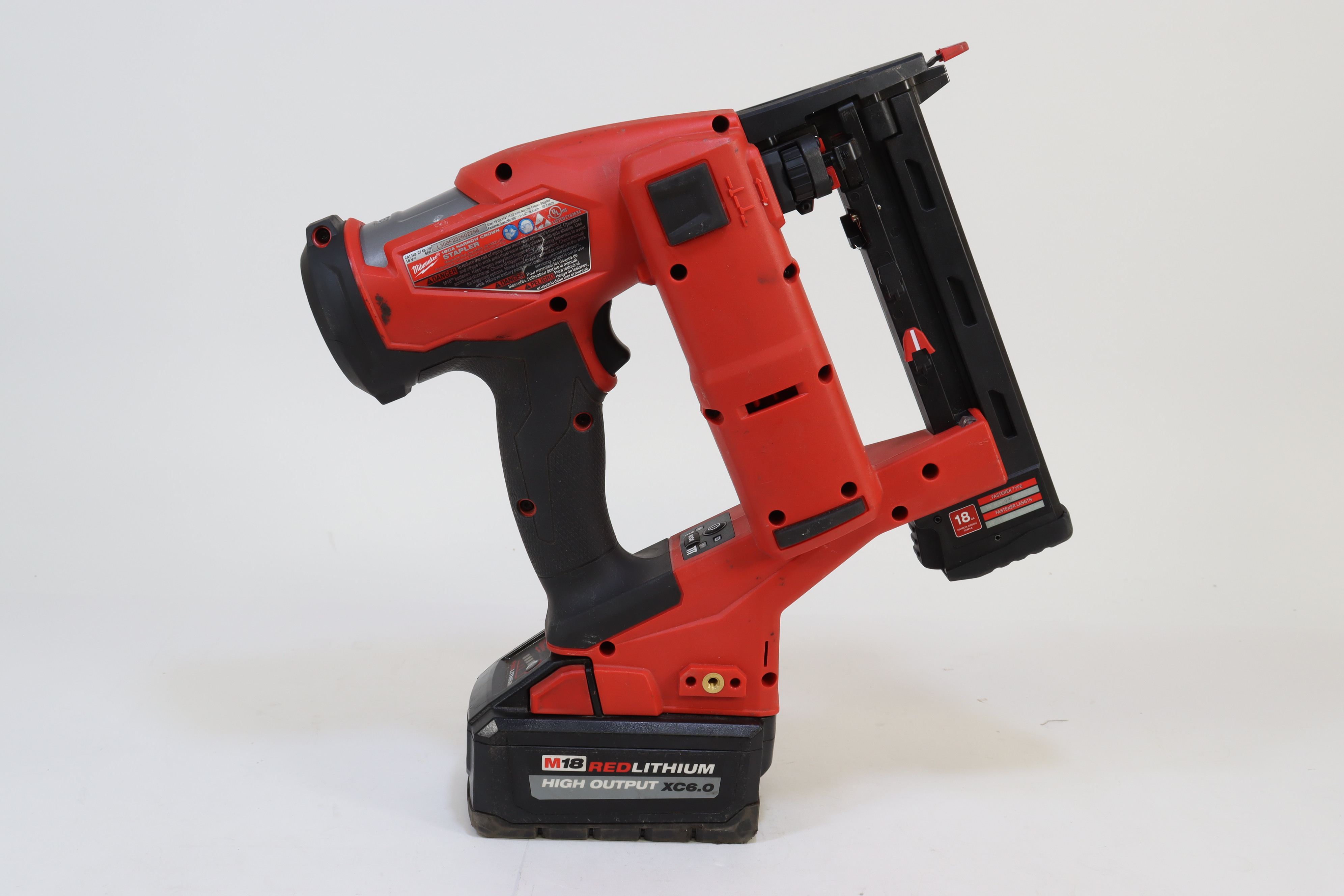 Milwaukee 2749-20 M18 FUEL Li-Ion Brushless 18-Gauge 1/4" Narrow Crown ...