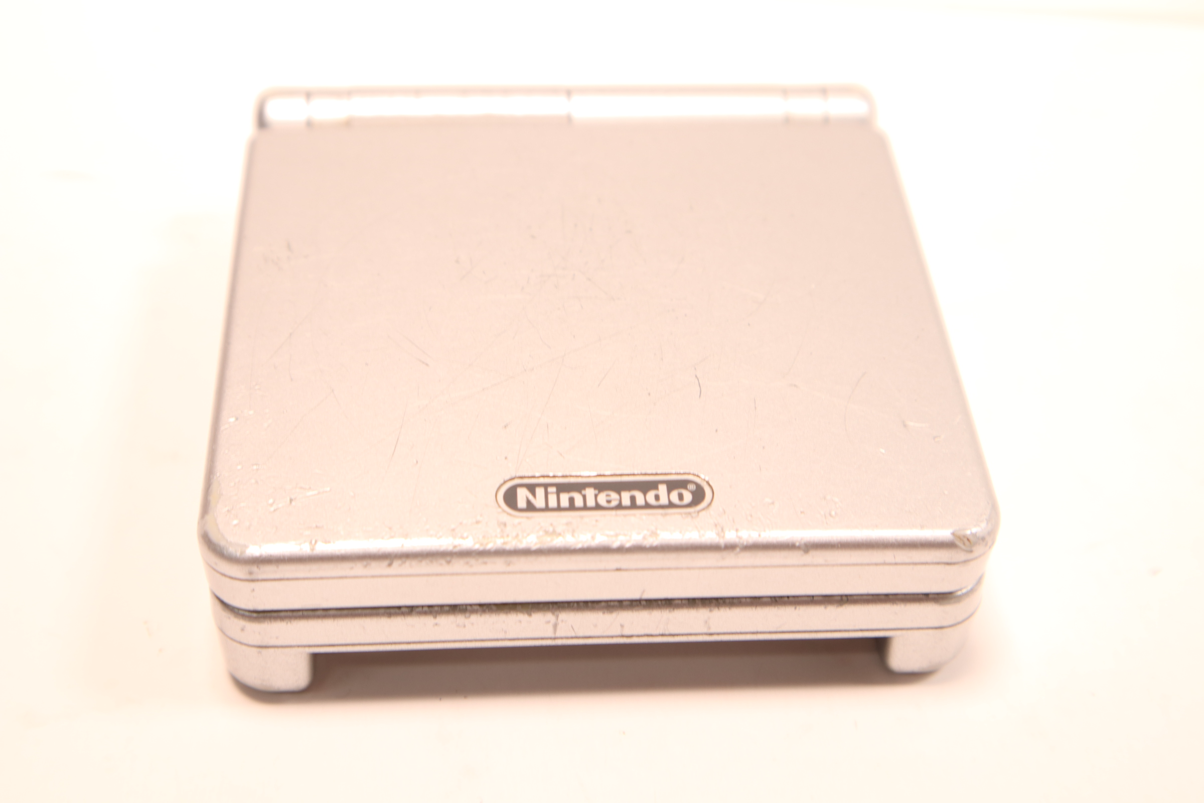 Nintendo Gameboy Advance SP AGS-001 Handheld Video Game System Silver