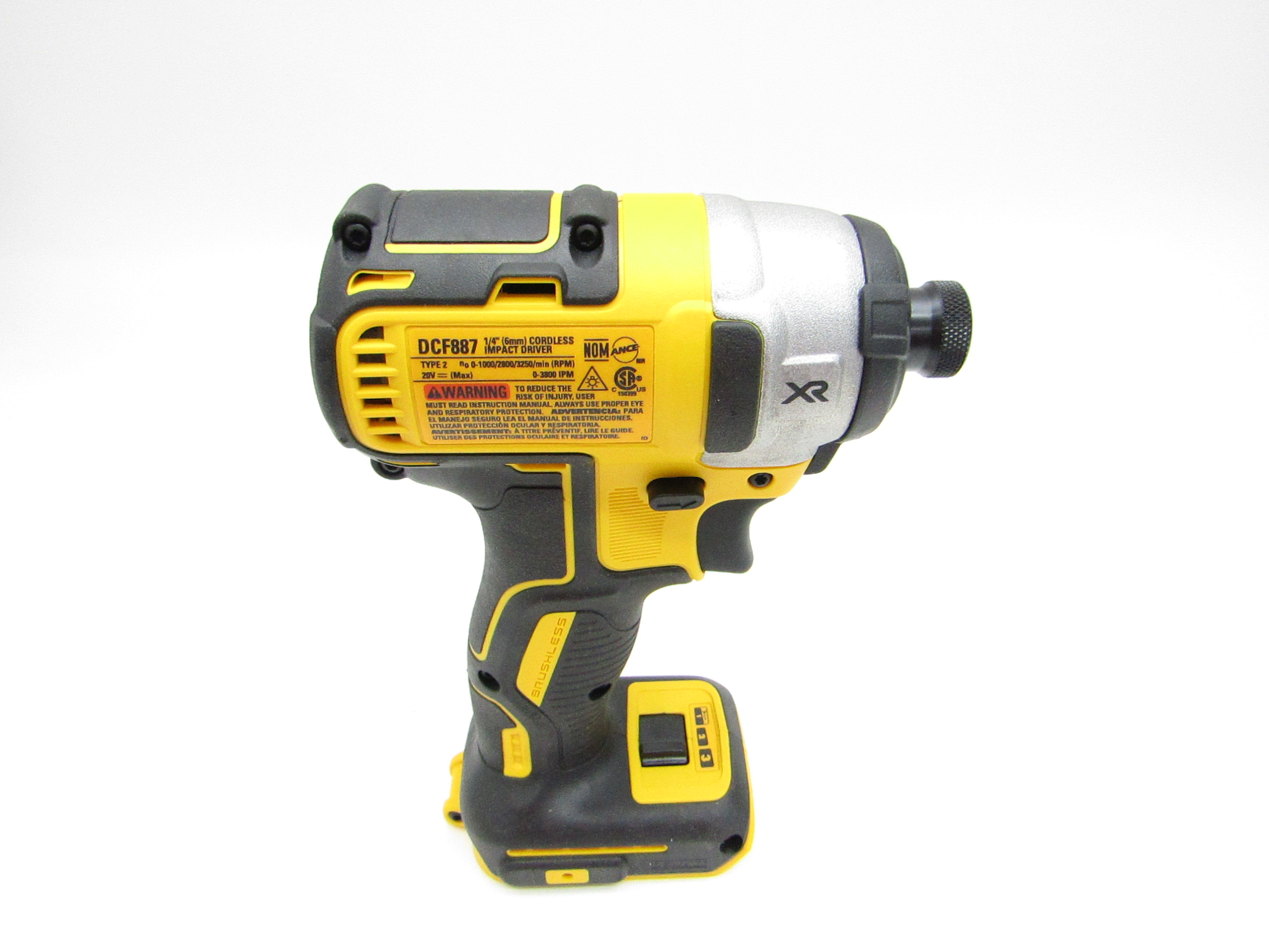 DEWALT DCF887 20-Volt MAX XR Cordless Brushless 3-Speed 1/4" Impact Driver