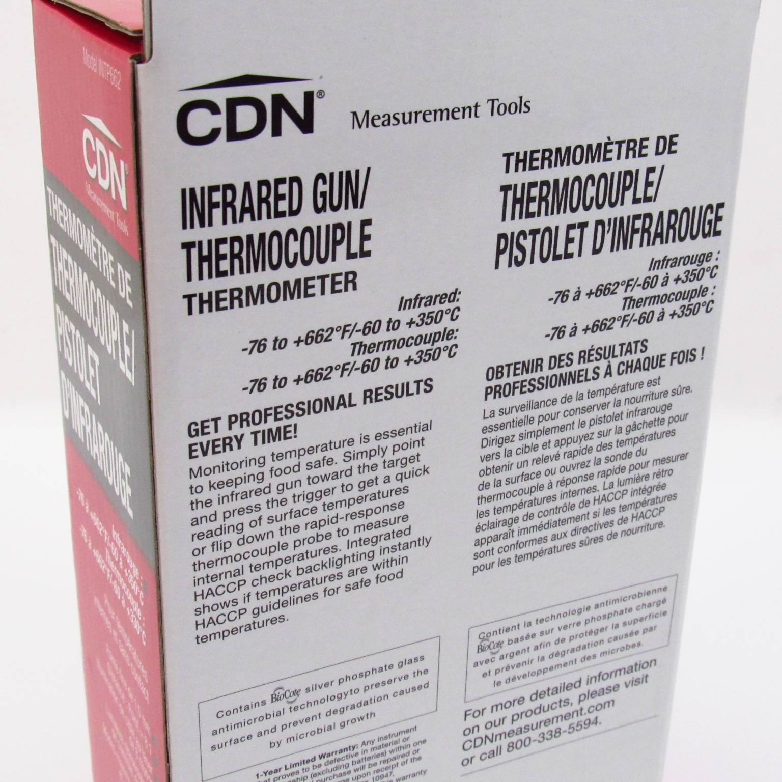 CDN INTP662 Infrared Thermocouple Digital Thermometer - 9213