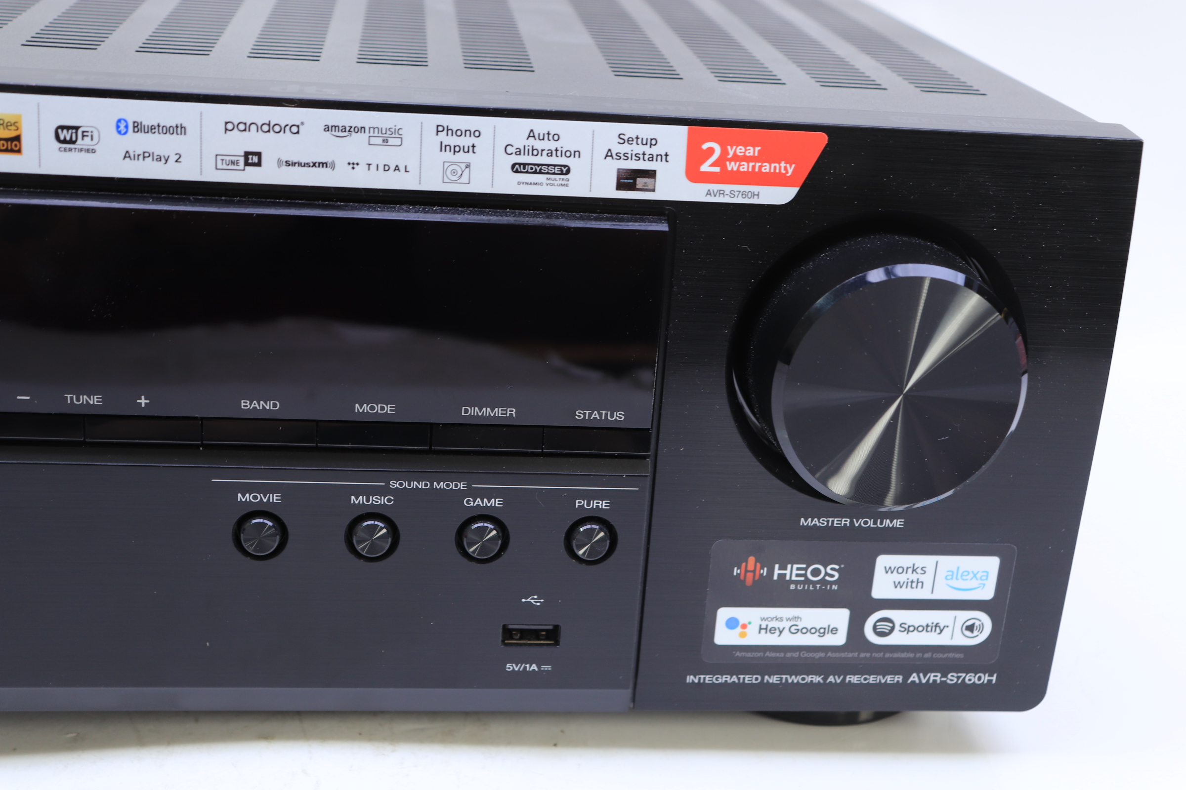 Denon AVR-S760H 7.2-Ch. 8K Ultra HD HDR Compatible AV Home Theater Receiver