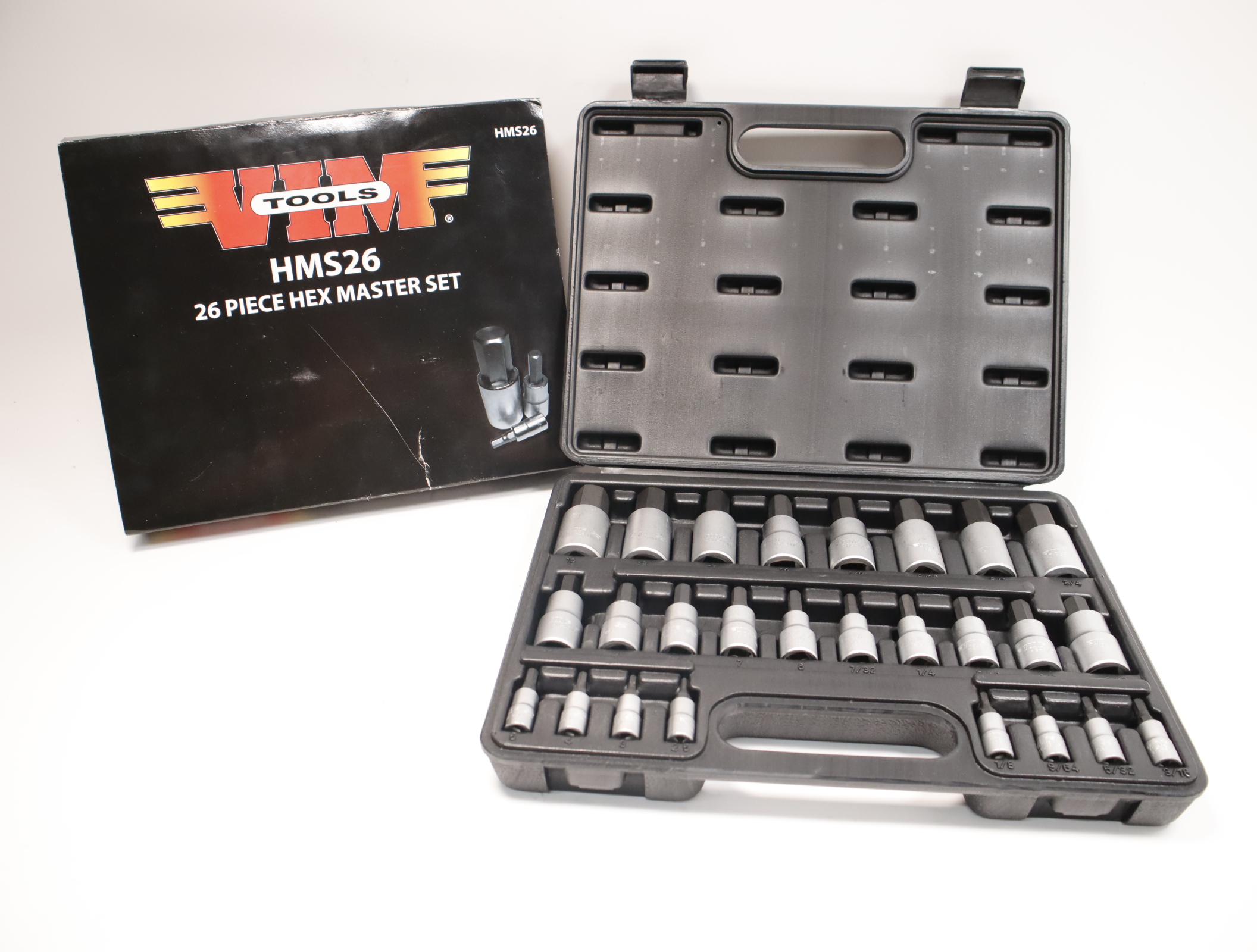Vim Tools HMS26 26-Piece Hex Master Set SAE/Metric