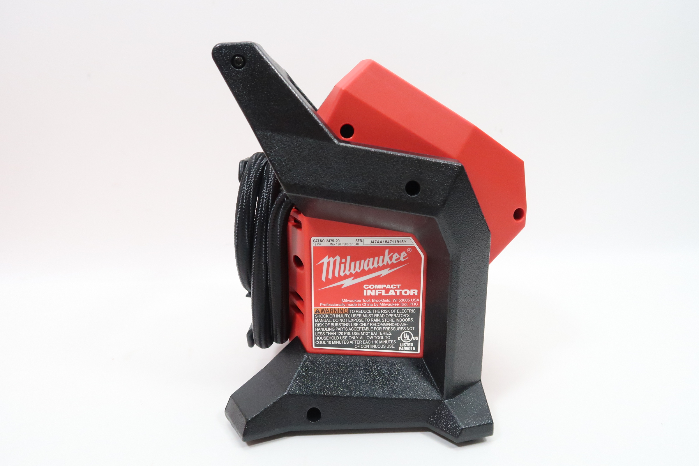 Milwaukee 2475-20 12-Volt Lithium-Ion Cordless Compact Inflator
