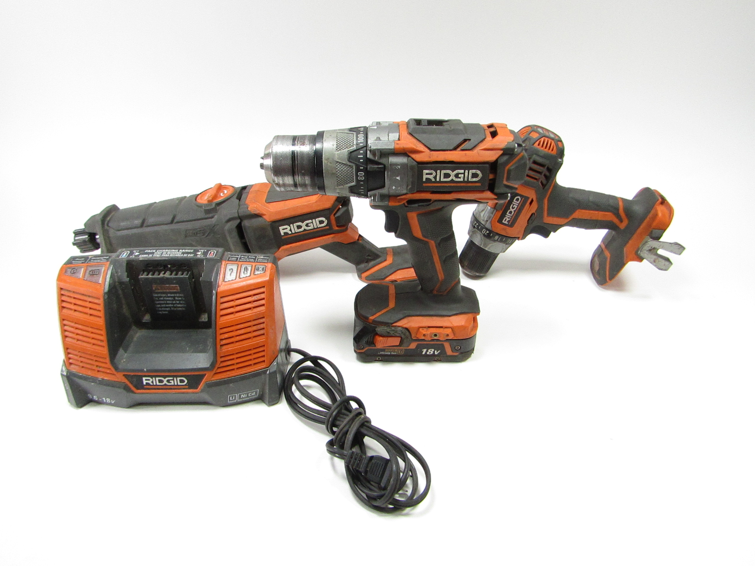 RIDGID 18V R8642 Reciprocating Saw R86008 Drill Driver R8611503 Hammer ...
