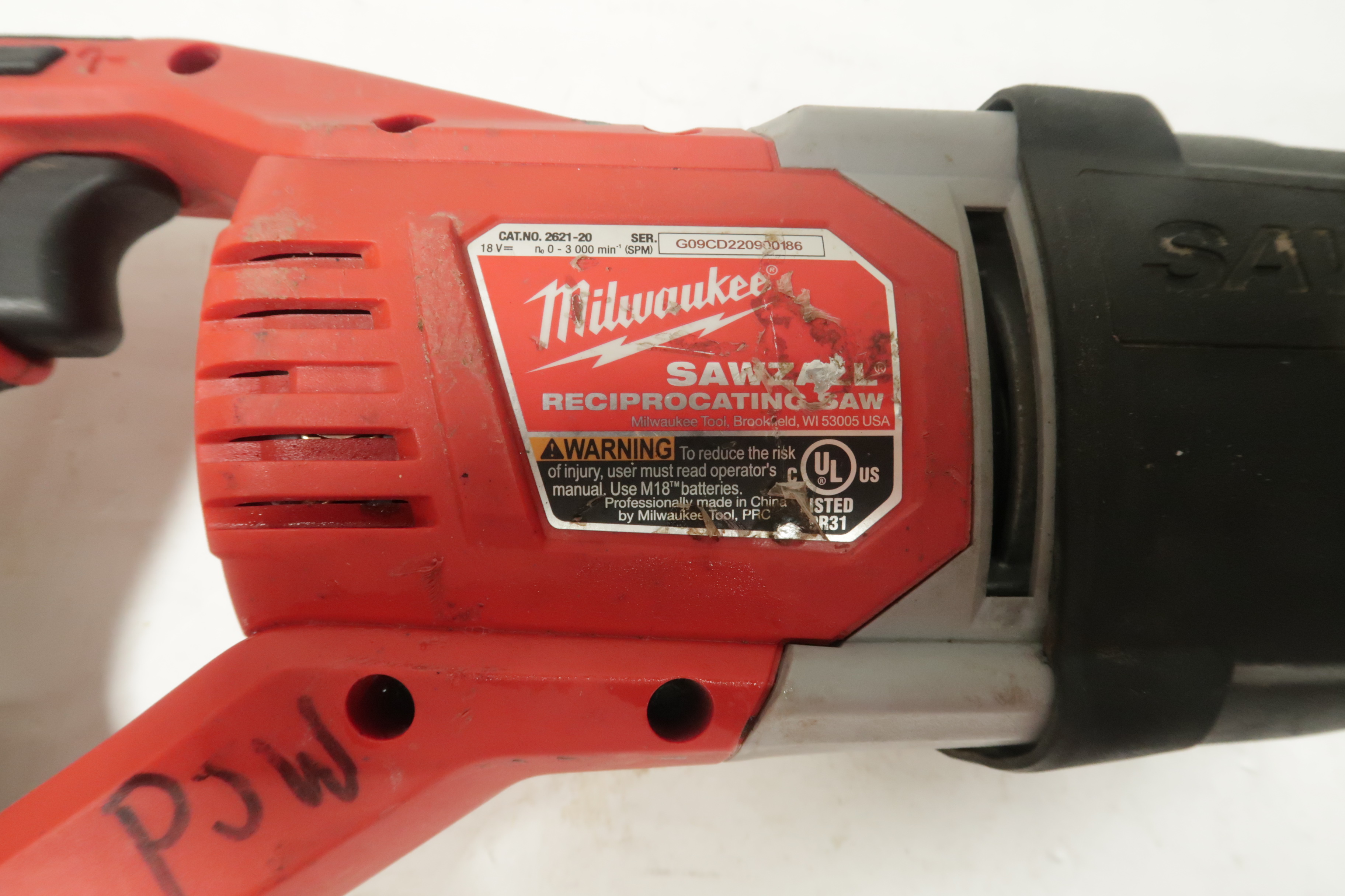 Milwaukee 2621-20 M18 18V Lithium-Ion Cordless SAWZALL Reciprocating ...