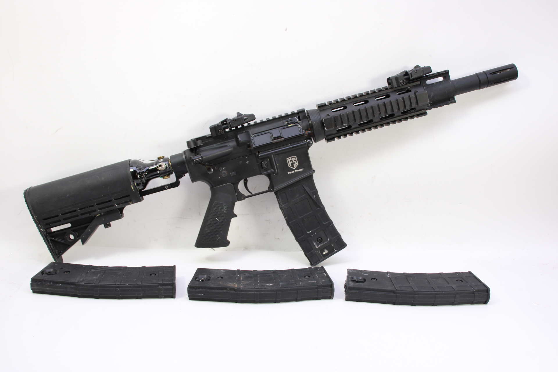 First Strike 615-01-1101 Magazine Fed 1-To-1 AR Rifle Design Paintball Gun