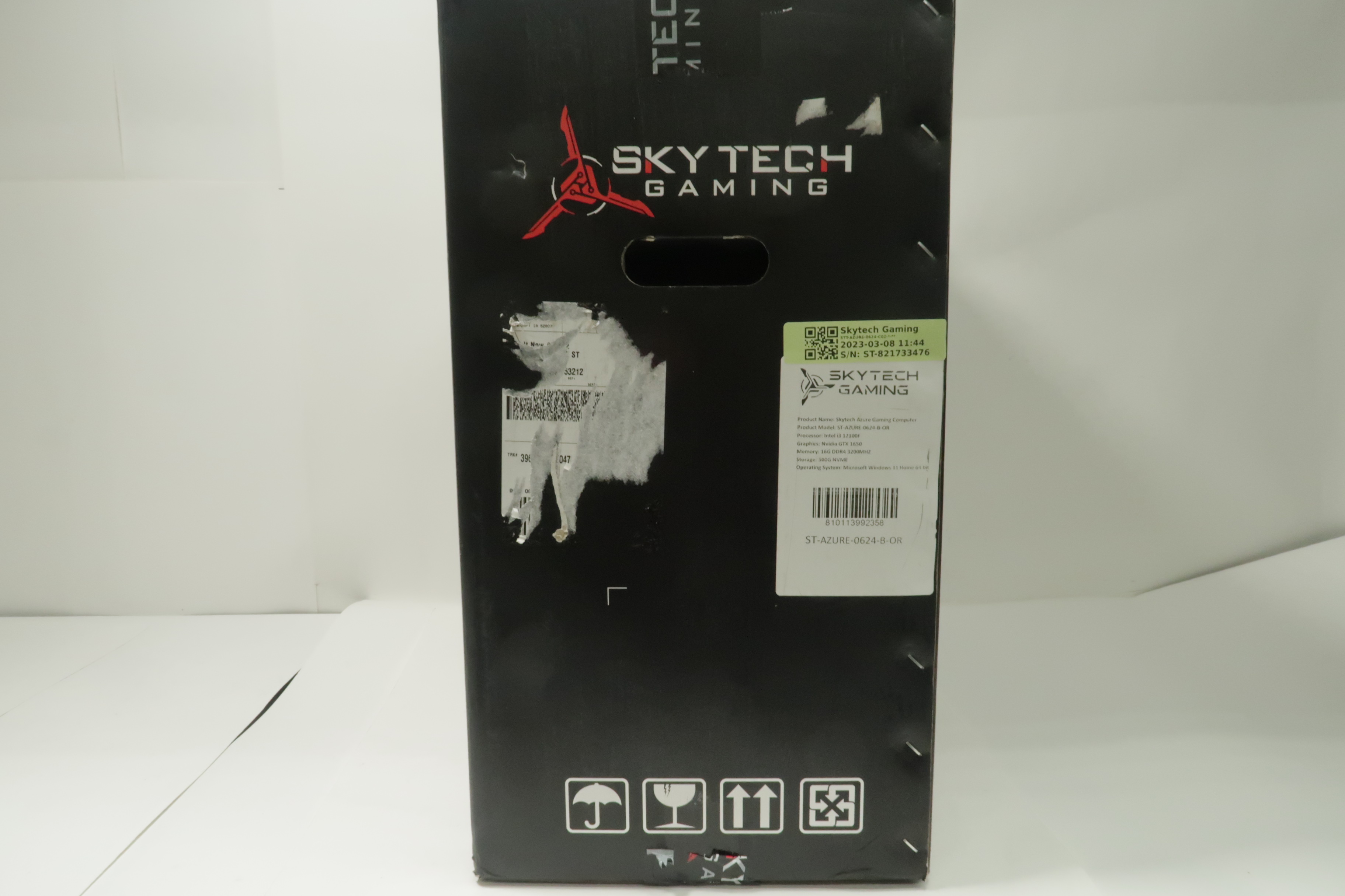 Skytech Azure Gaming STAZURE0609BAM i3-12100F GTX 1650 16GB RAM 500GB SSD