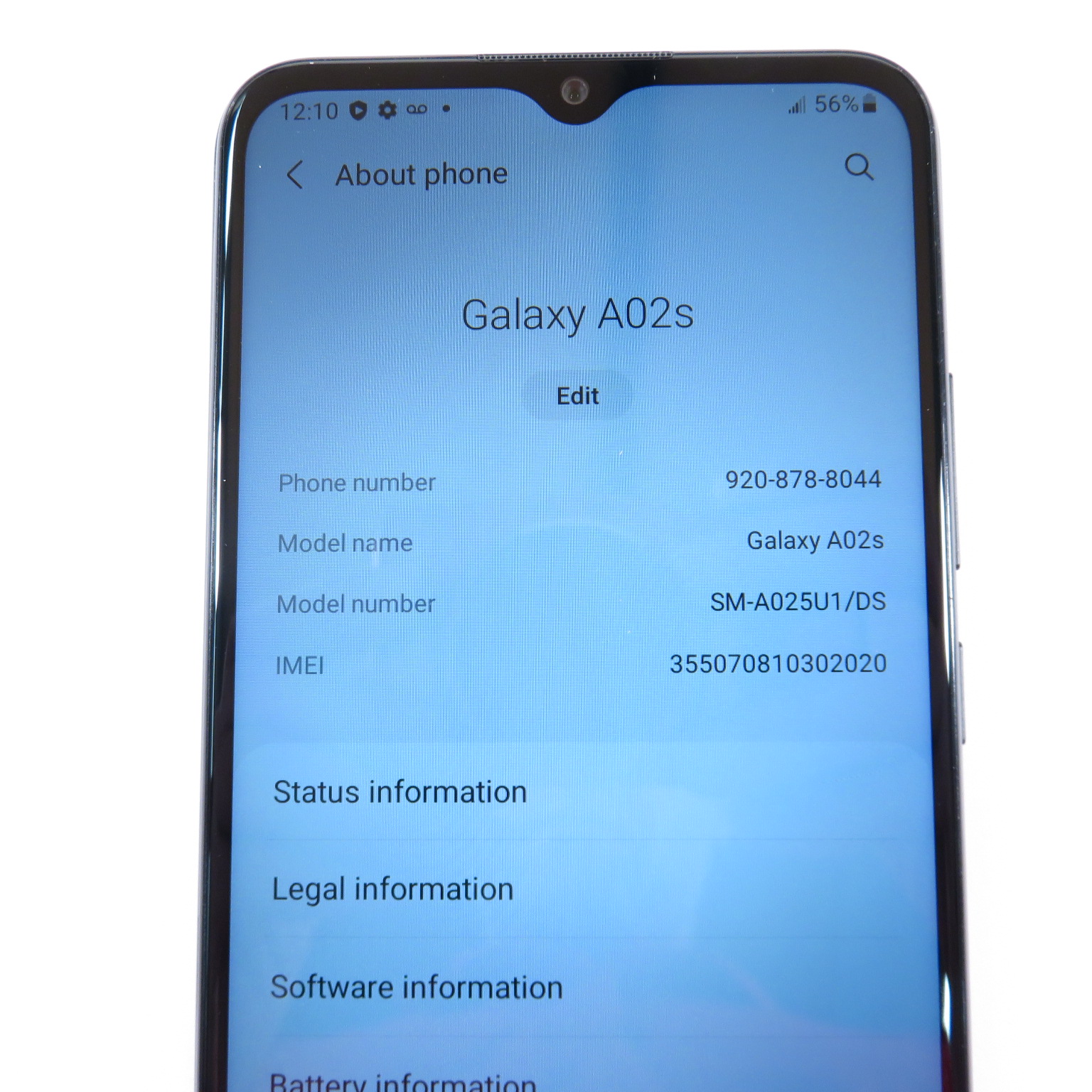 Samsung Galaxy A02s SM-A025U1/DS 32GB Dual SIM GSM Touchscreen Smartphone