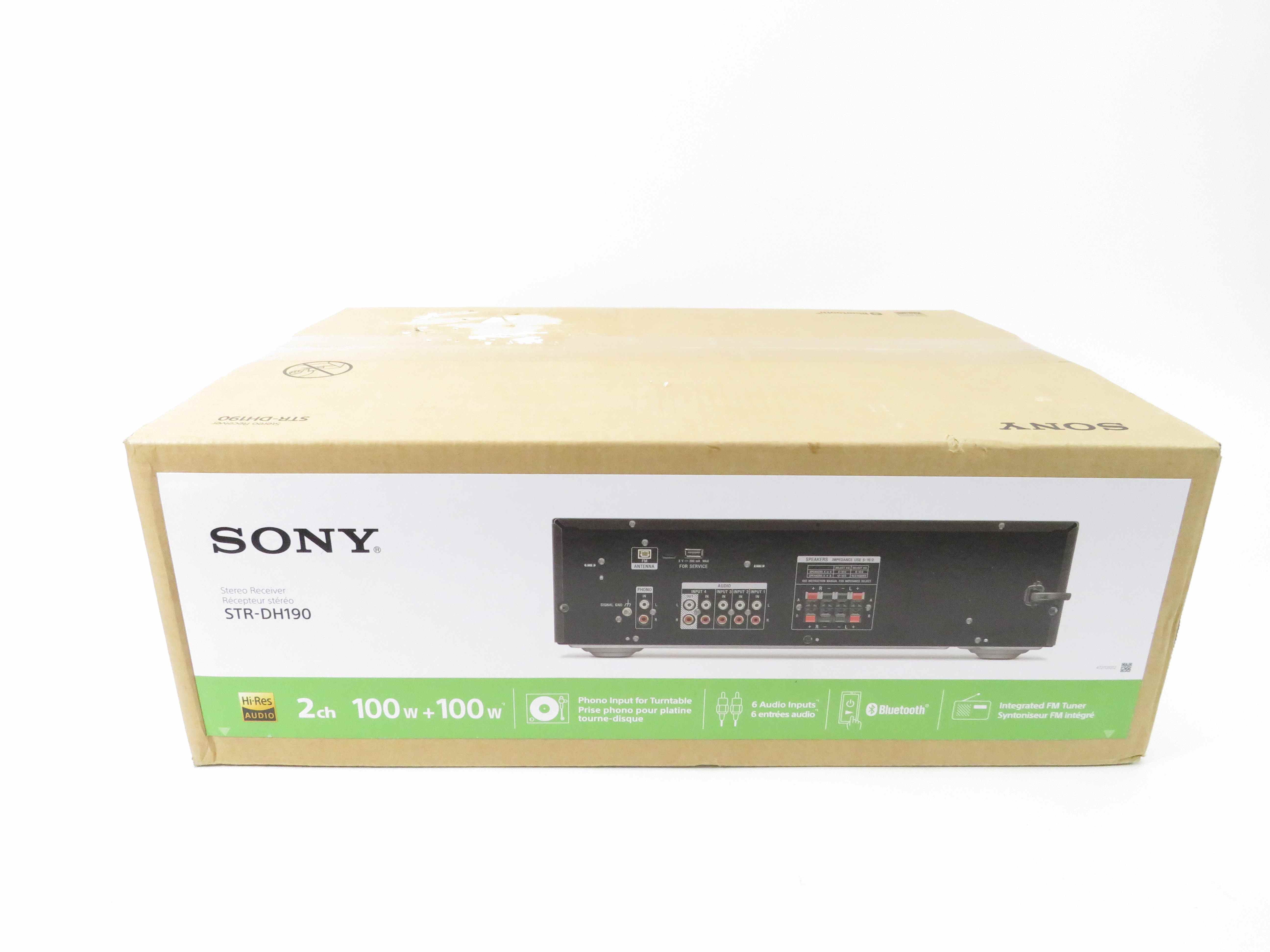 Sony STR-DH190 Bluetooth 100W RMS 2.0-Channel Home Audio Stereo Receiver