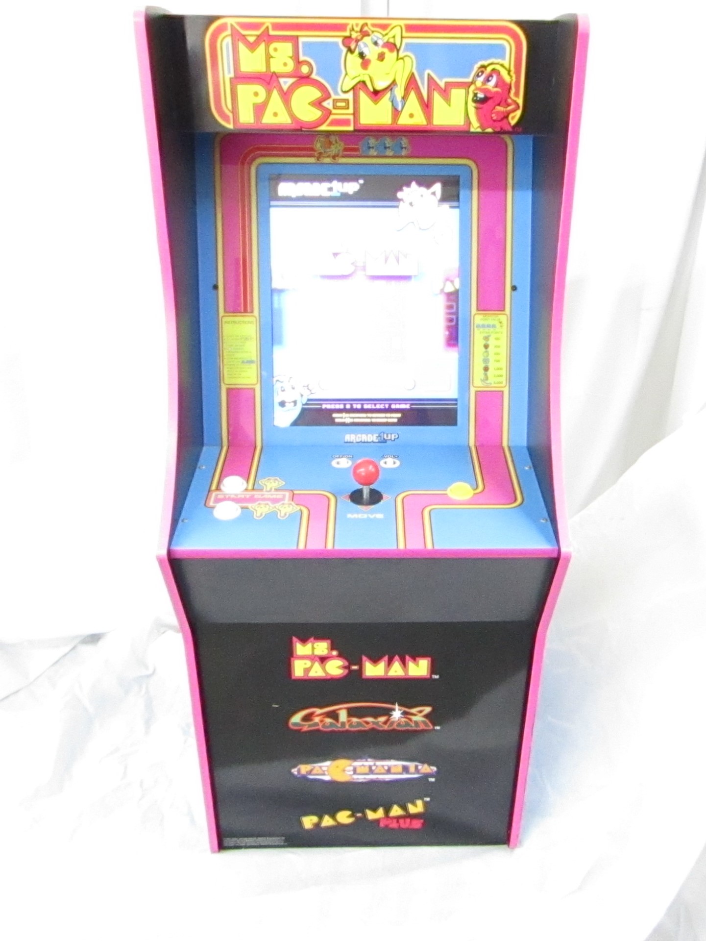 Arcade1Up MSP-C-10179 MS. Pac Man 4 Game Counter-Cade System - Local ...