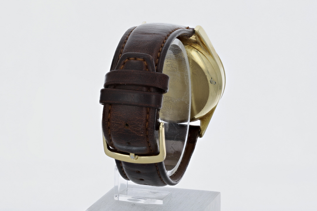 Festina Gold Dial Chronograph Leather Strap 18k Yellow Gold Men's ...