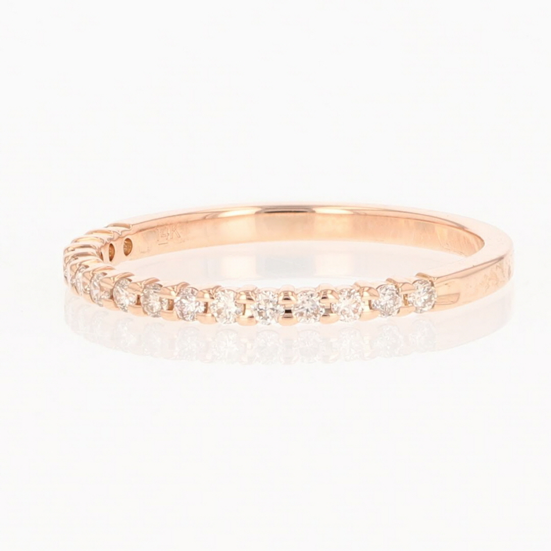 .12ctw Round Cut Diamond Prong-Set Wedding Band Ring 14k Rose Gold Size ...