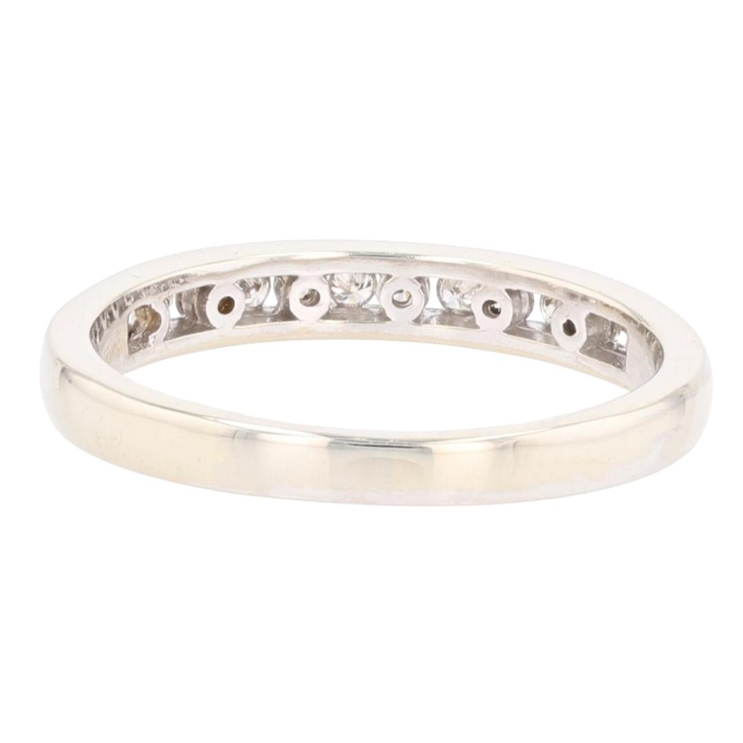 .20ctw Round Cut Diamond Channel-Set Wedding Band Ring 14k White Gold ...