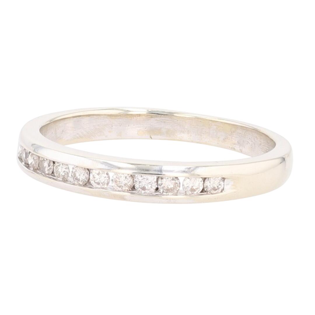 .20ctw Round Cut Diamond Channel-Set Wedding Band Ring 14k White Gold ...