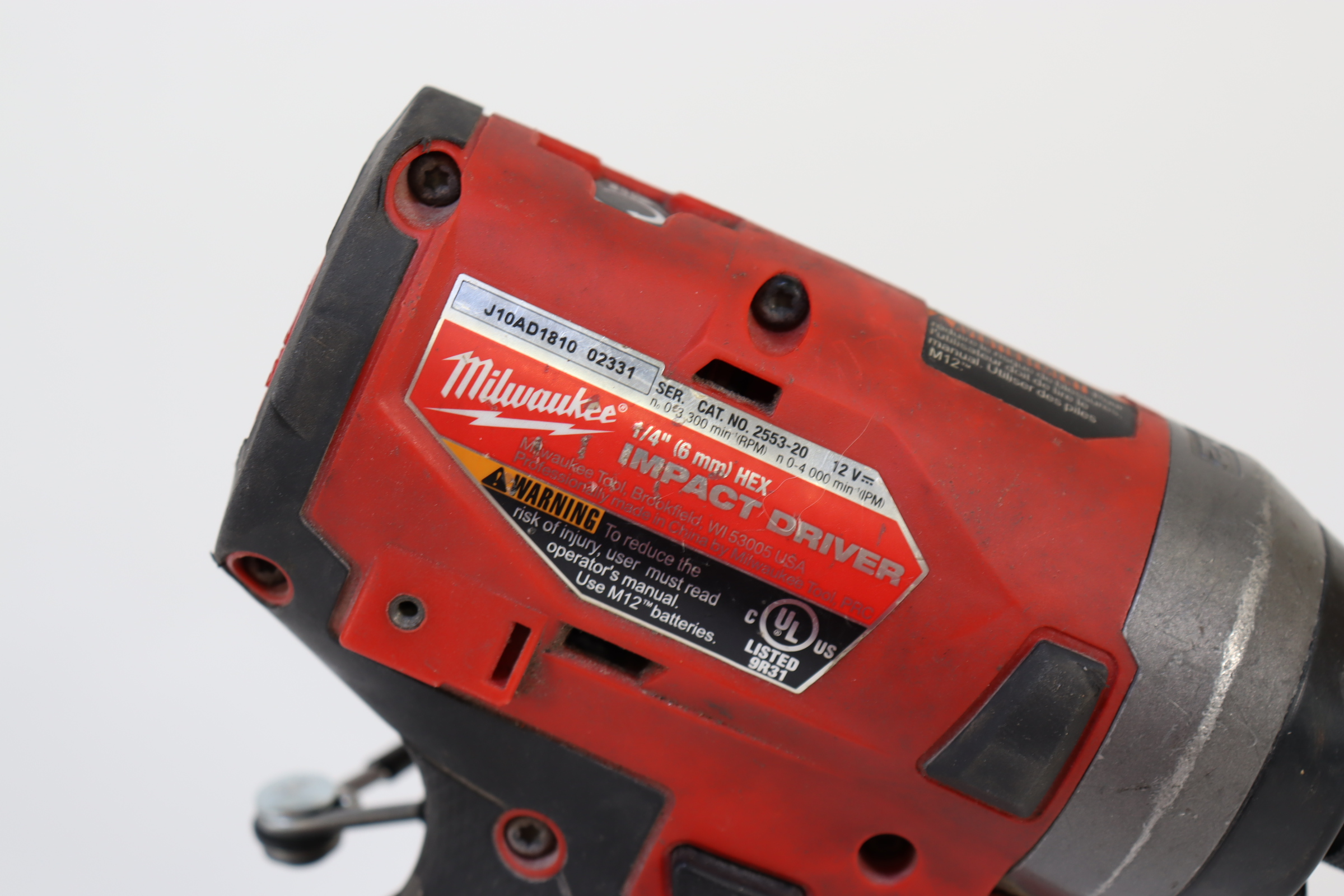 Milwaukee Hex Impact Driver 2553-20 12V Lithium-Ion Brushless 1/4"