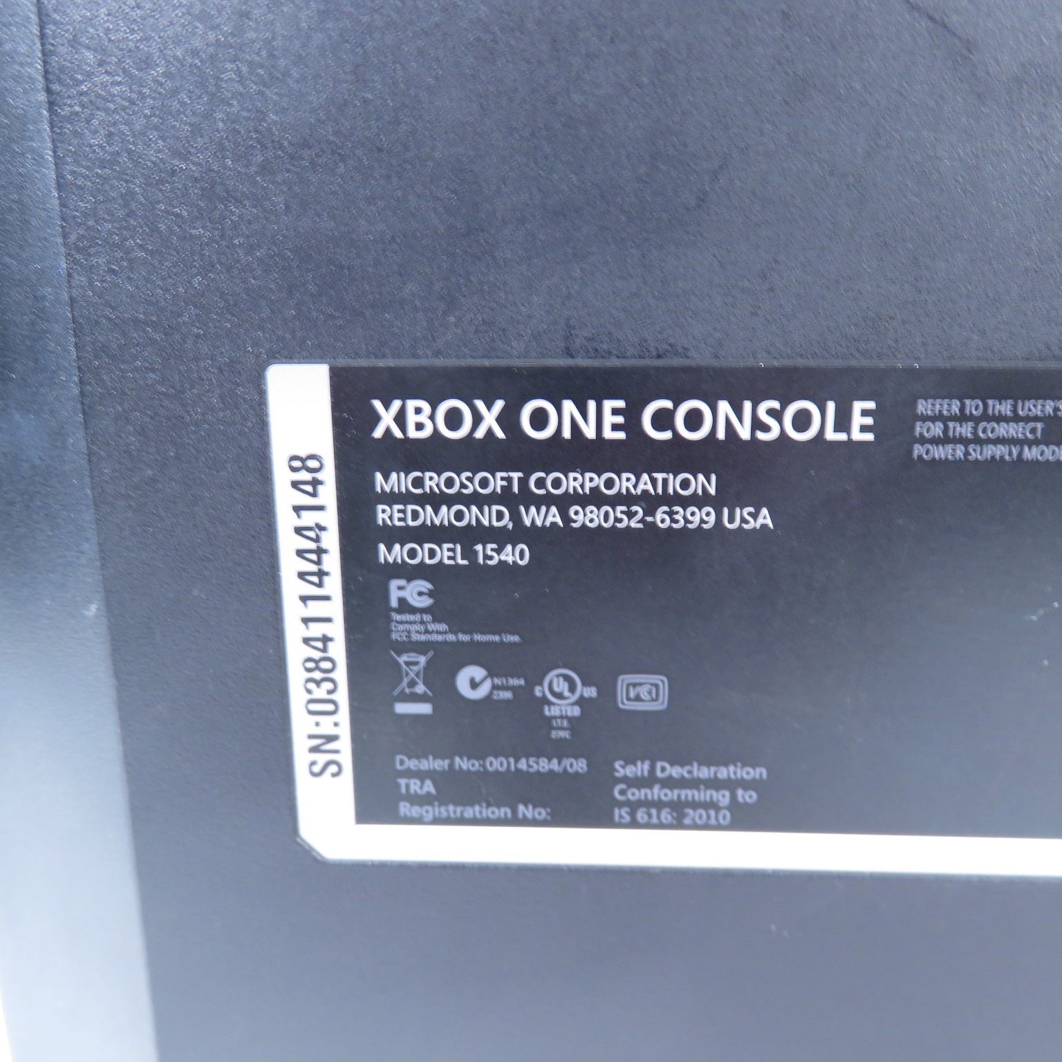 Microsoft Xbox One 1540 500GB HDD Black Body Home Video Game Console 5748
