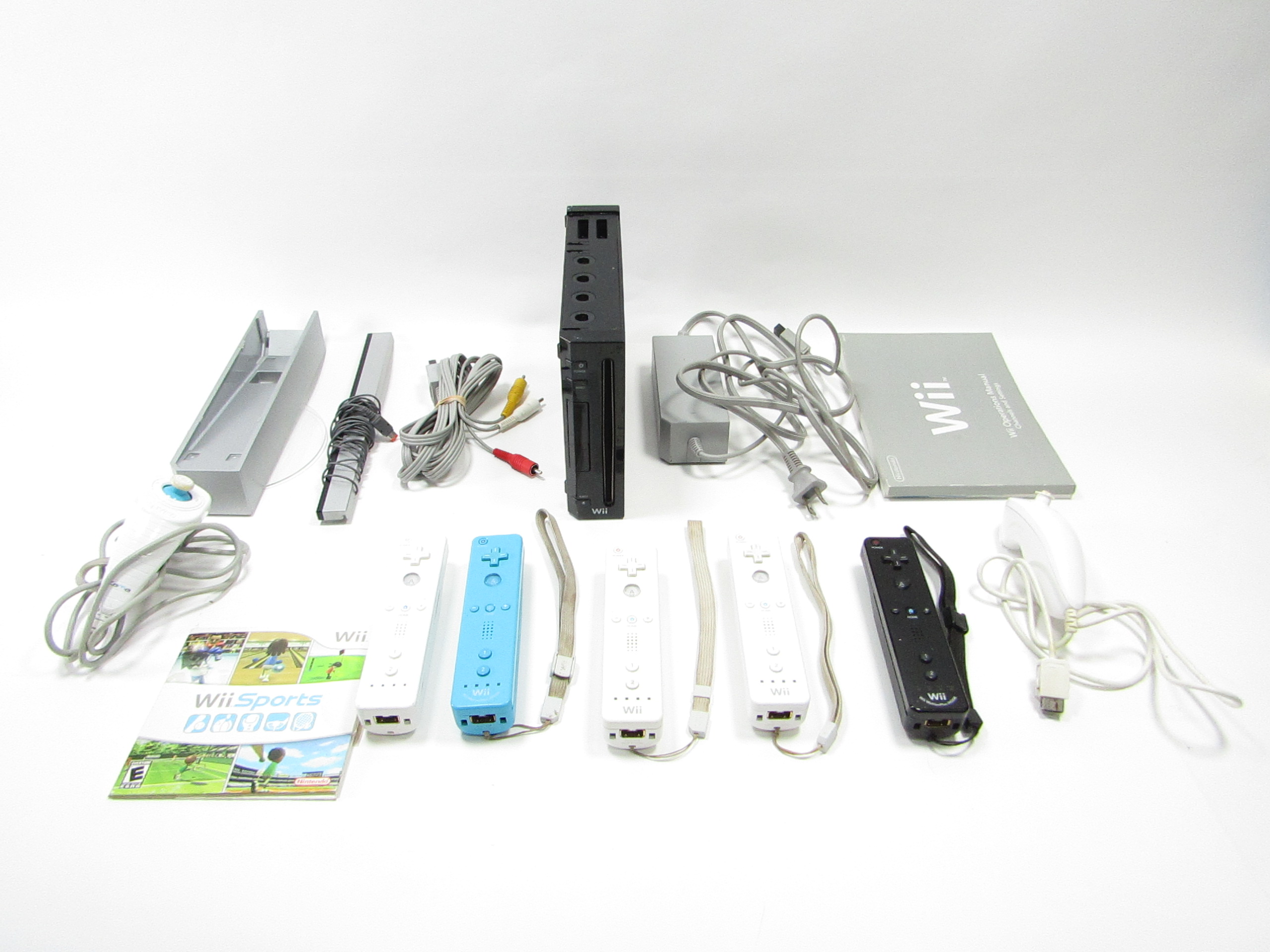 Nintendo Wii RVL-001 512MB Black Style Home Video Gaming Console 5753