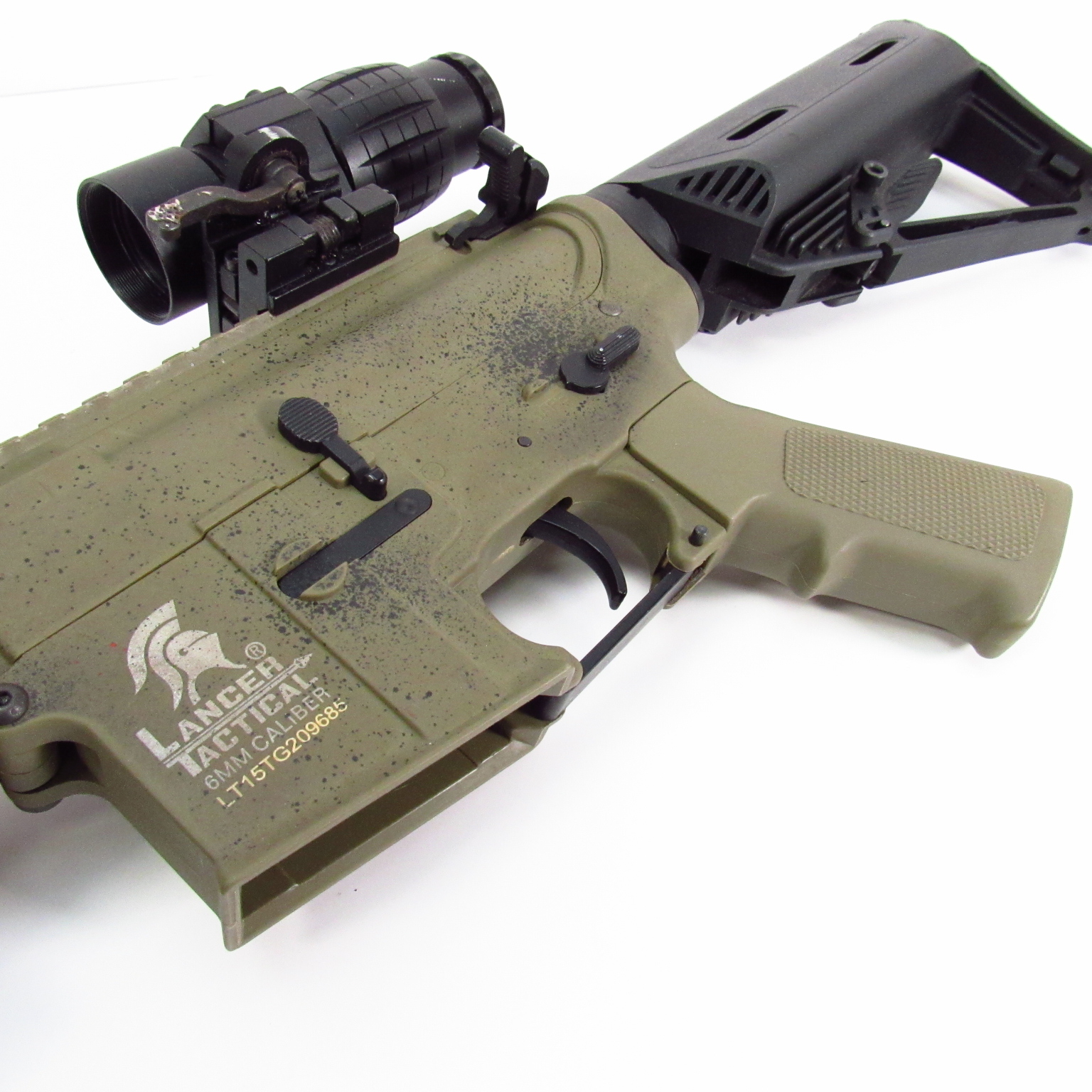 Lancer Tactical 6mm Cal BB Gun Green Airsoft Rifle - Local Pick-Up Only