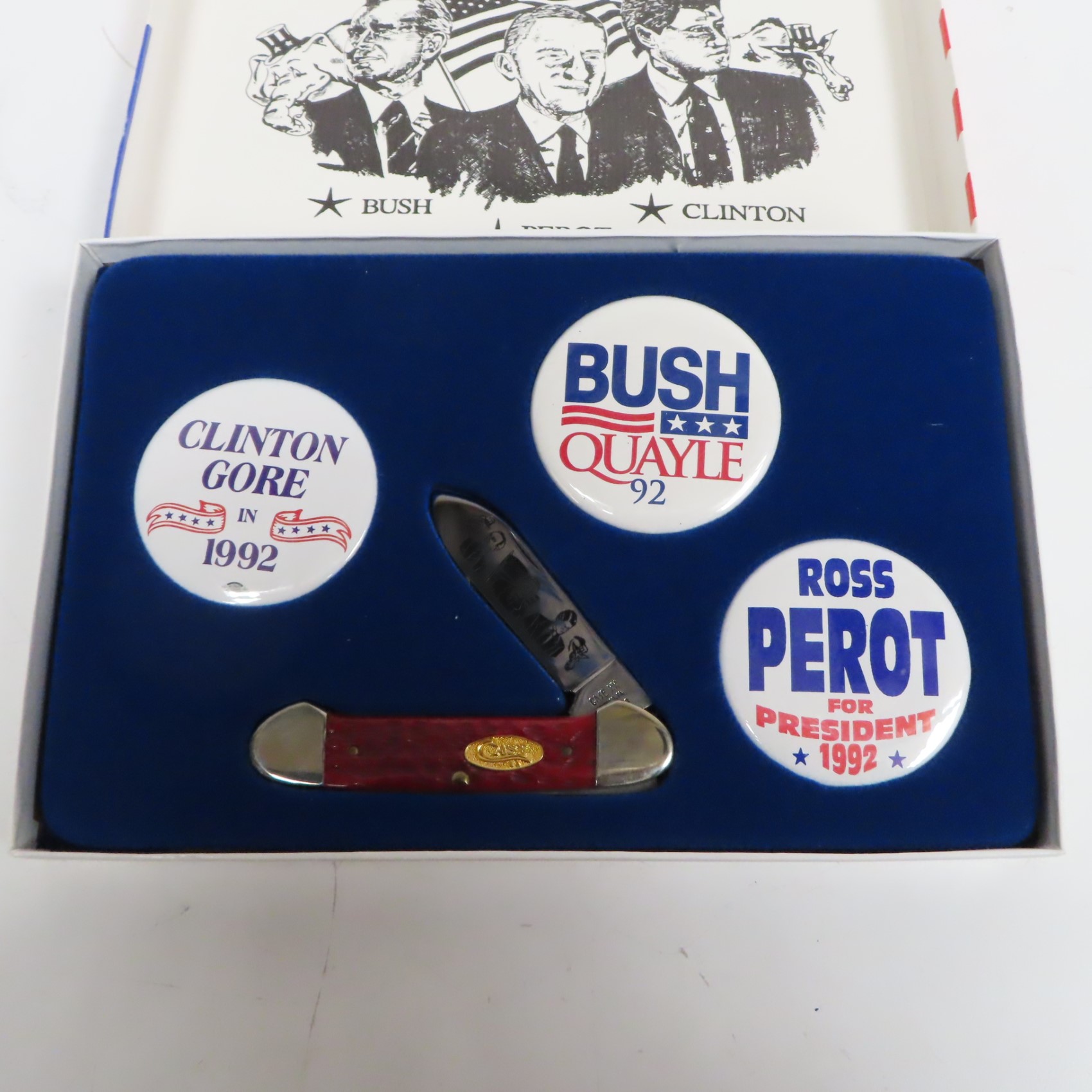 Case Cutlery DR61131 "Election 1992" Bush v. Clinton v. Perot Knife ...