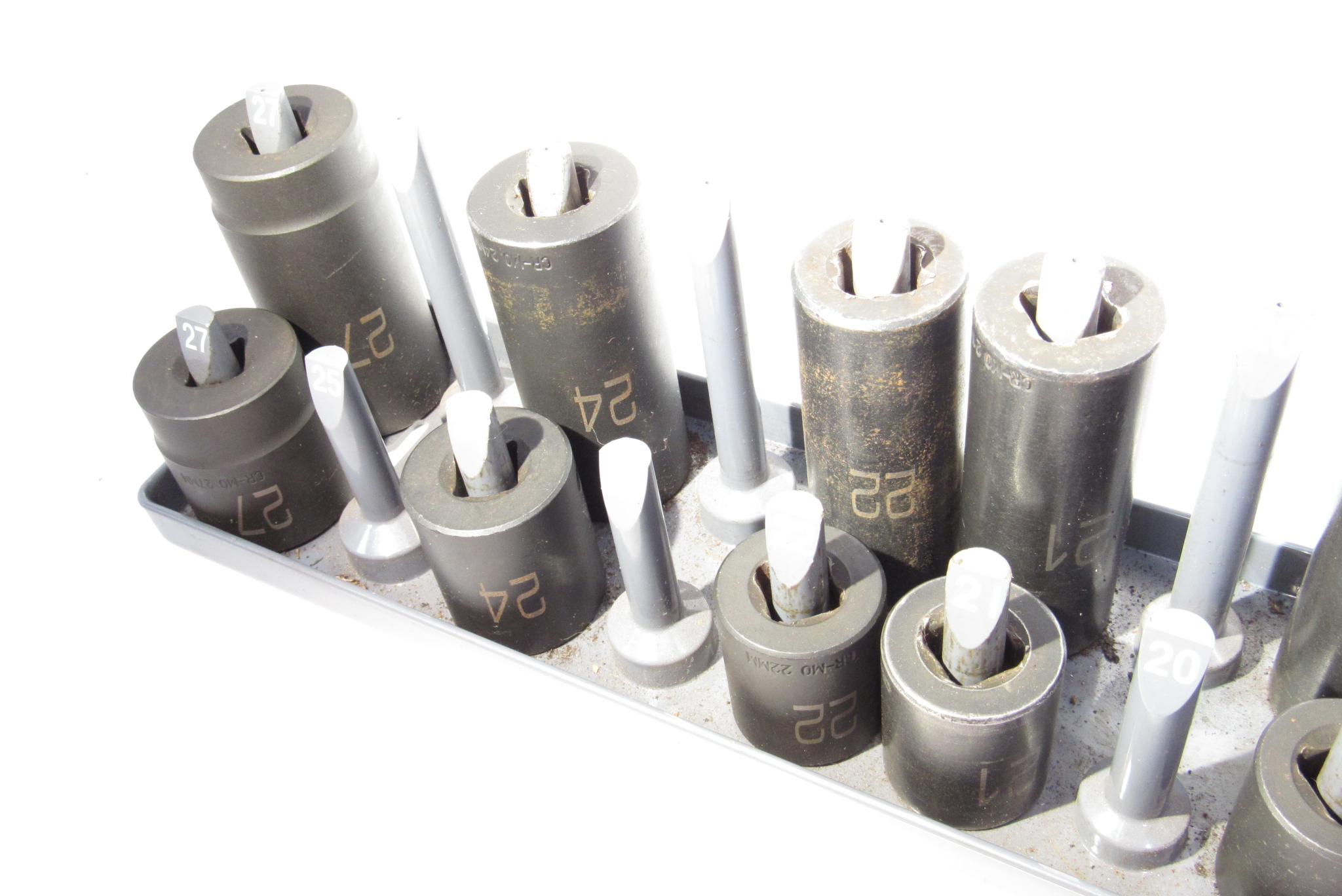 Matco 27-PC 1/2'' Drive Metric 10-27mm 6PT Deep/Standard Impact Sockets ...