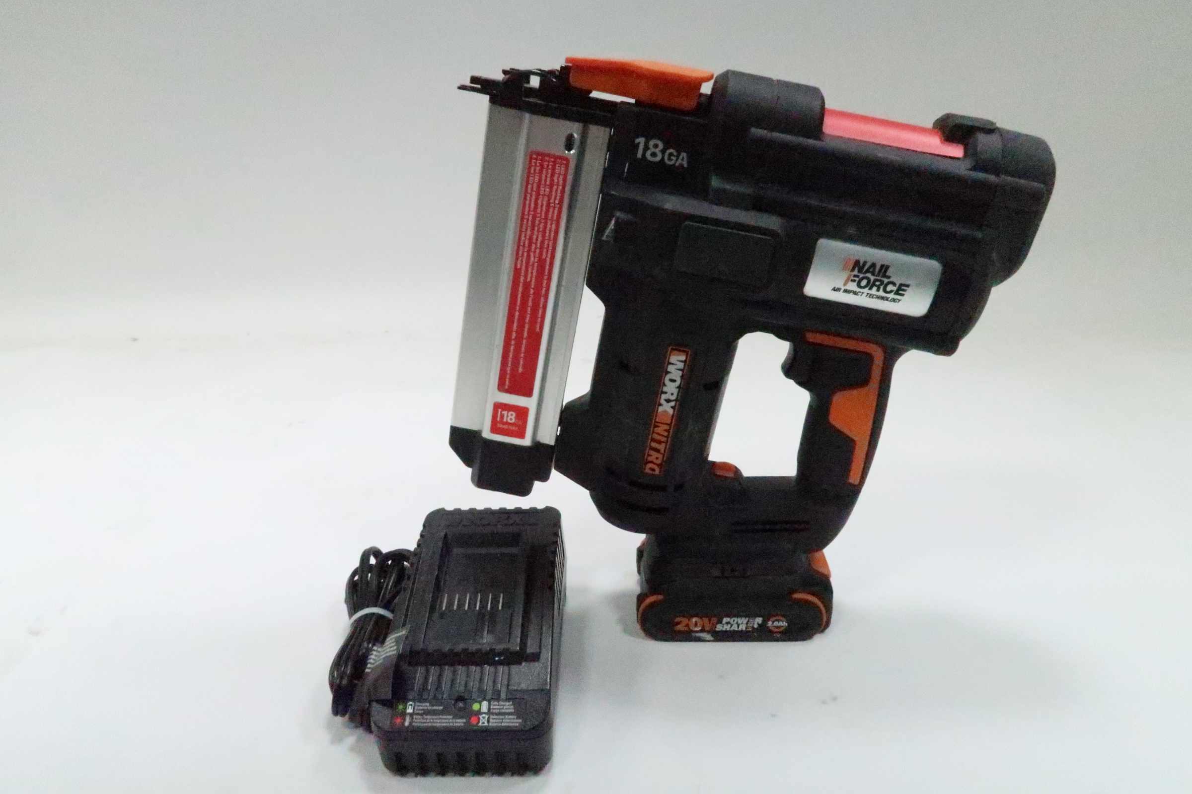Worx Nitro WX842L 20V Cordless 18GA Brad Nailer 0428