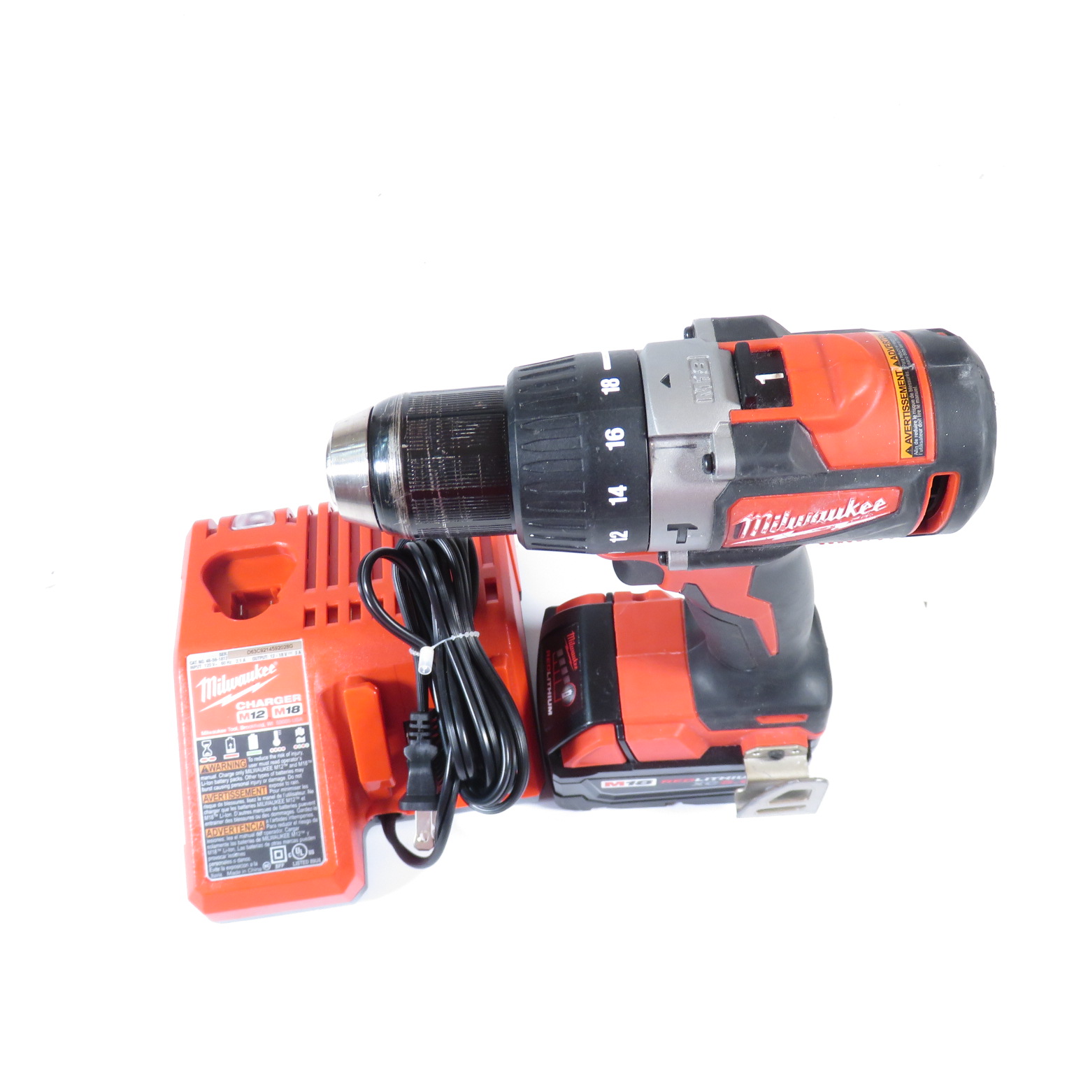 Milwaukee 2902-20 M18 18V Li-Ion Brushless Cordless 1/2 in. Compact ...