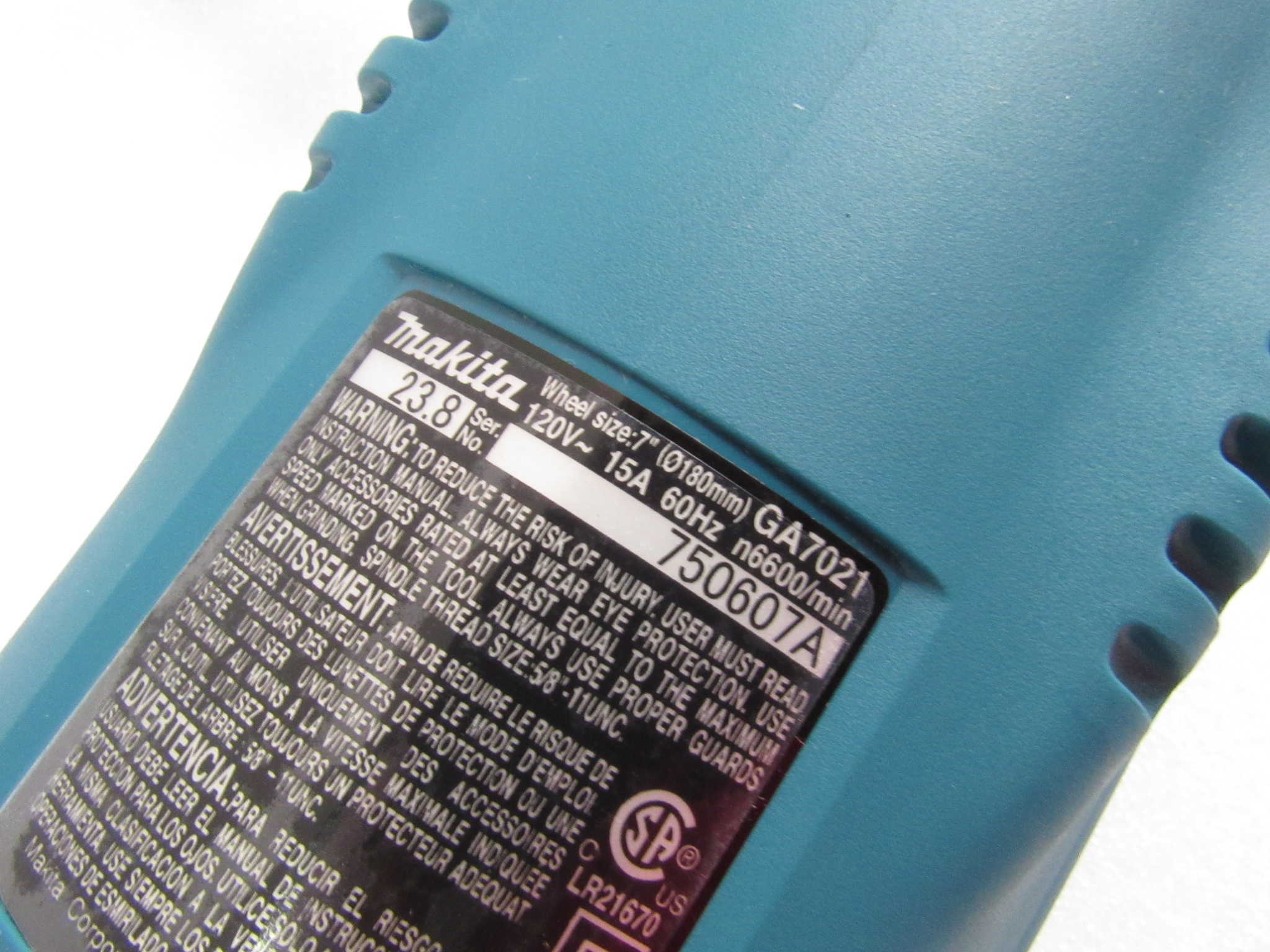 Makita GA7021 15 Amp 7 in. Corded Angle Grinder