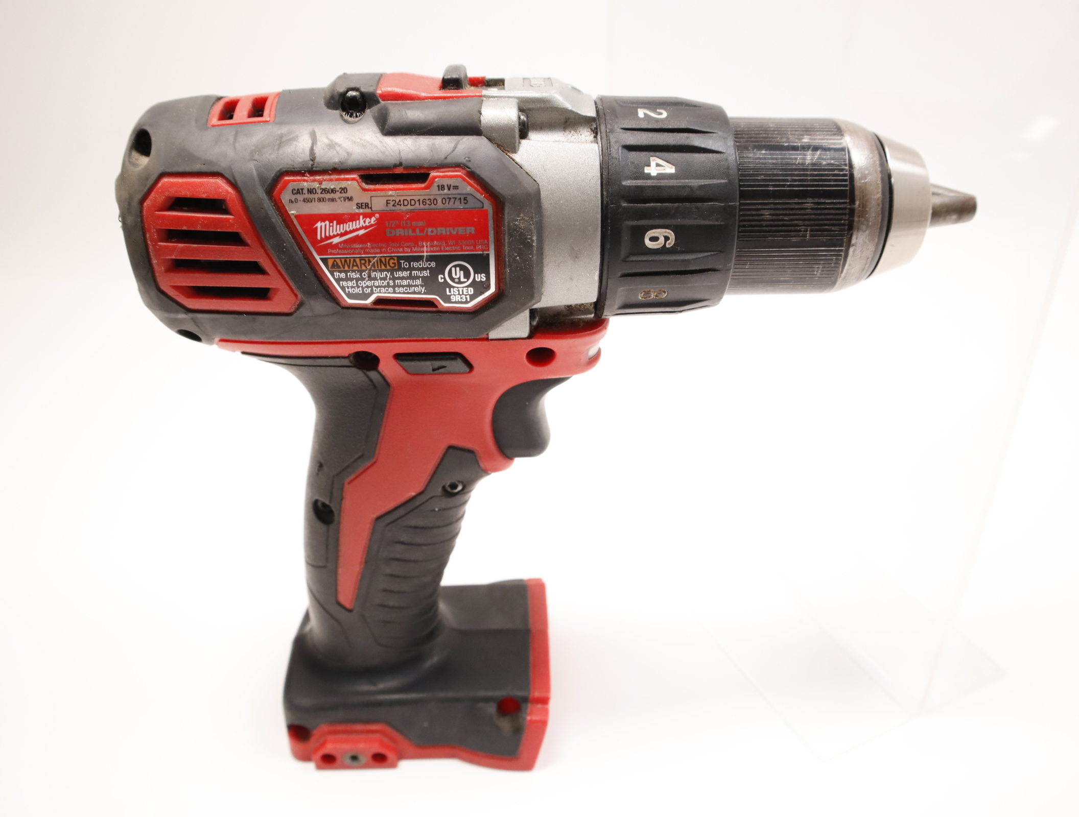 Milwaukee 2606-20 18V Cordless 1/2" Drill/Driver Tool Only