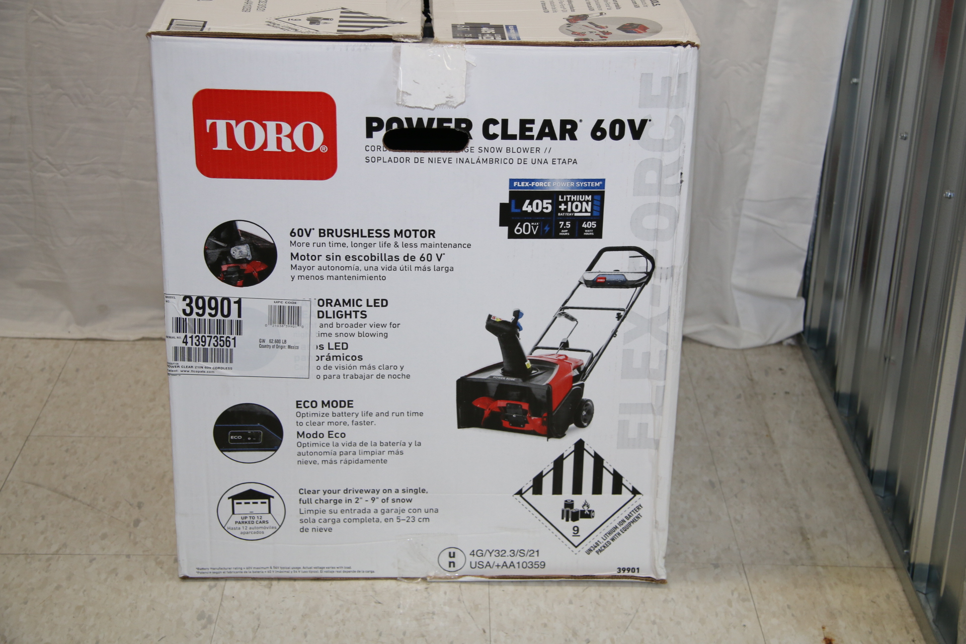 Toro 39901 21" 53 cm Power Clear e21 60V Snow Blower Local Pick Up Only