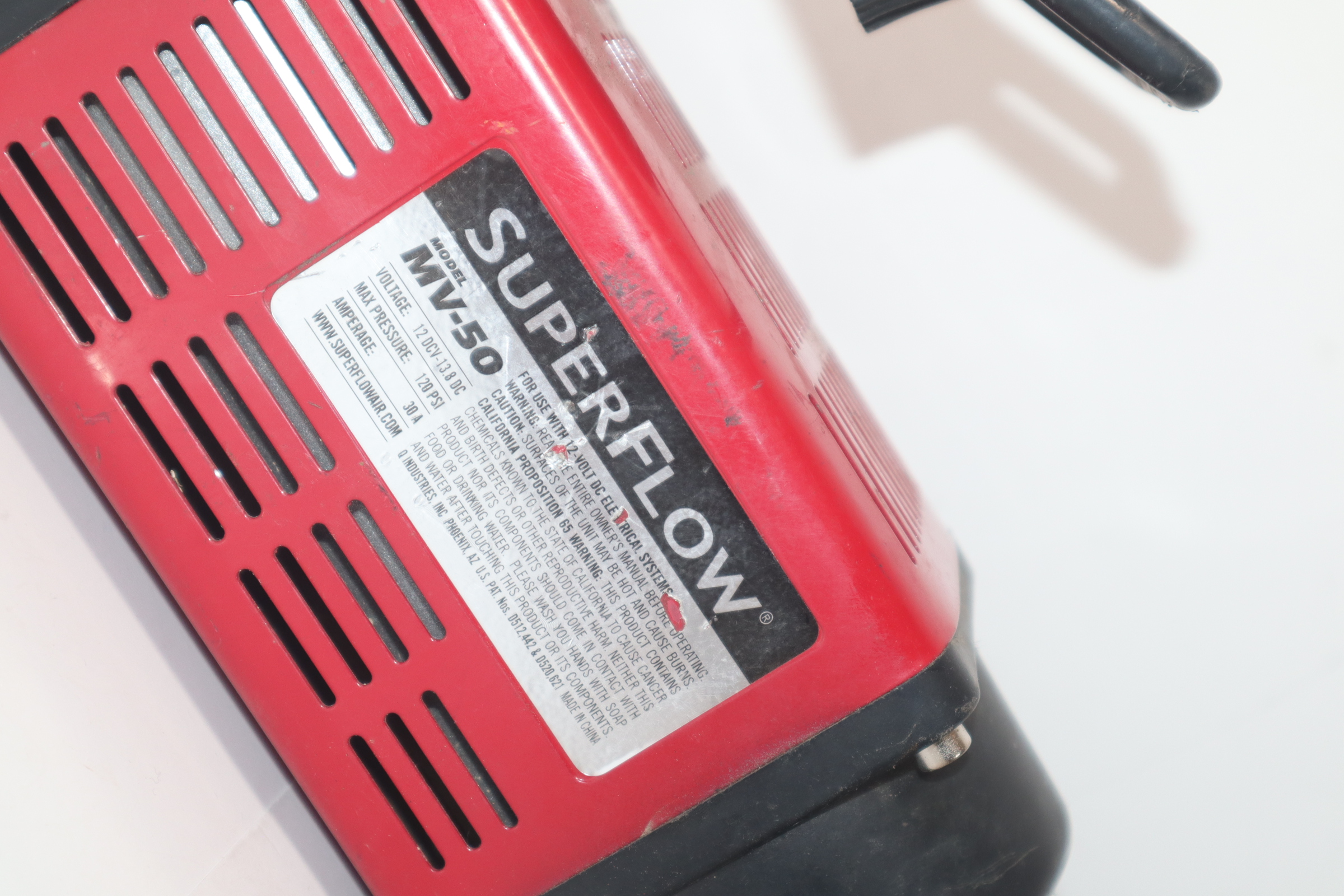 Super Flow MV-50 120 PSI 30 Amp Air Compressor & Portable Tire Inflation System