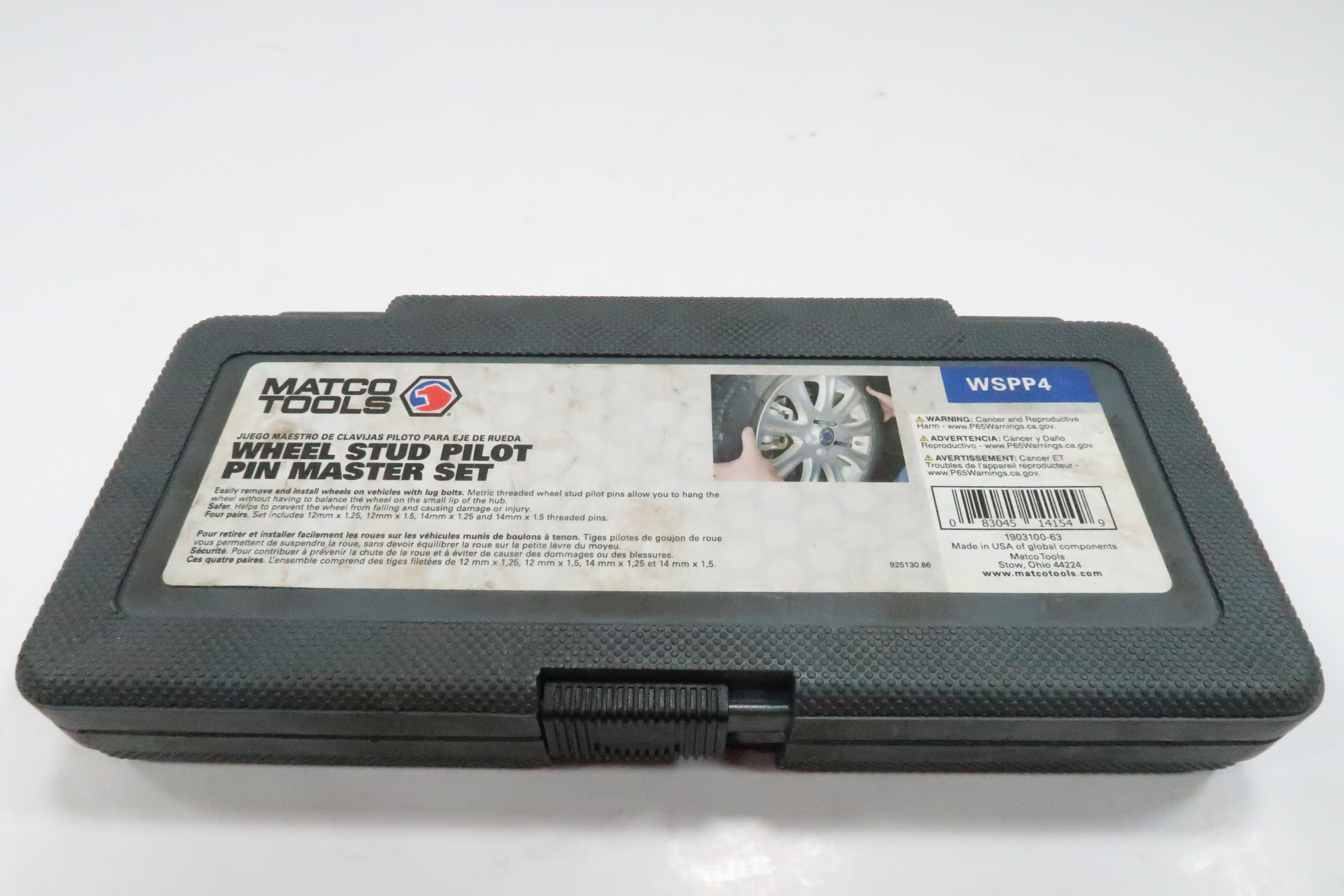 Matco WSPP4 8 Piece Wheel Stud Pilot Pin Master Set 9593