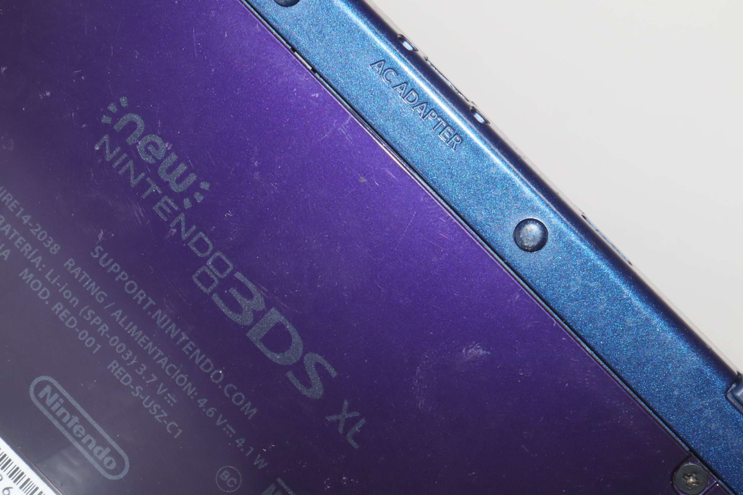 Nintendo RED-001 Purple New 3DS XL Galaxy Style Handheld Gaming Console ...