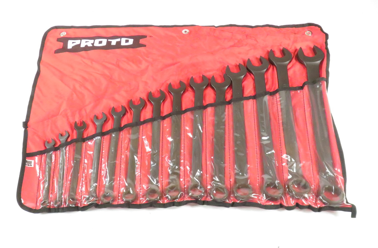 Proto J1200FBASD 14 pc. 12 Point Black Oxide SAE Combination Wrench Set
