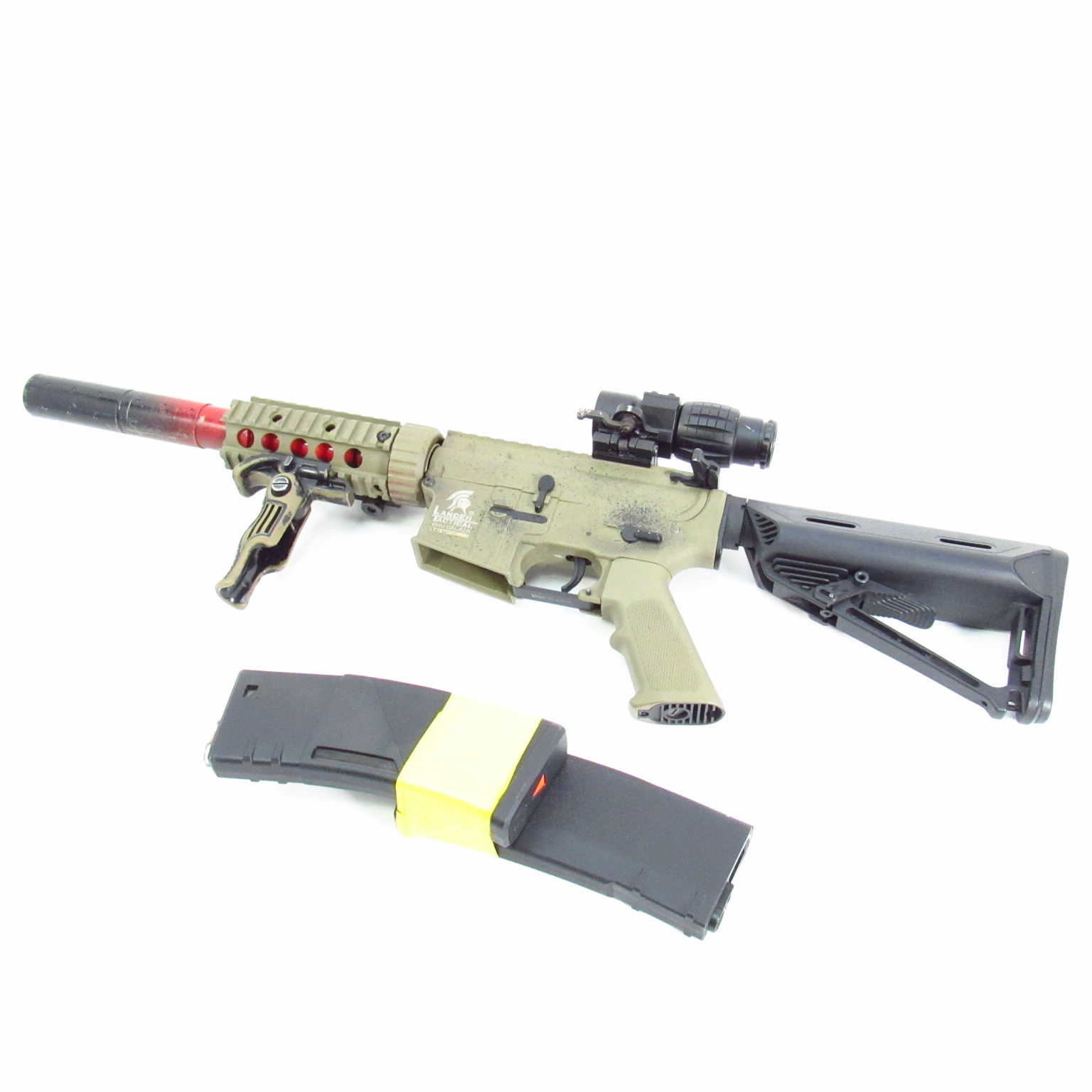 Lancer Tactical 6mm Cal BB Gun Green Airsoft Rifle - Local Pick-Up Only