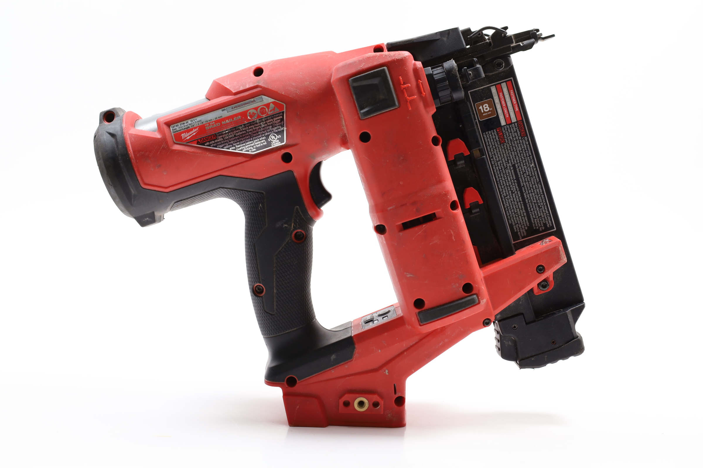 Milwaukee 2746-20 M18 FUEL 18V Brushless Gen II 18-Gauge Cordless Brad ...
