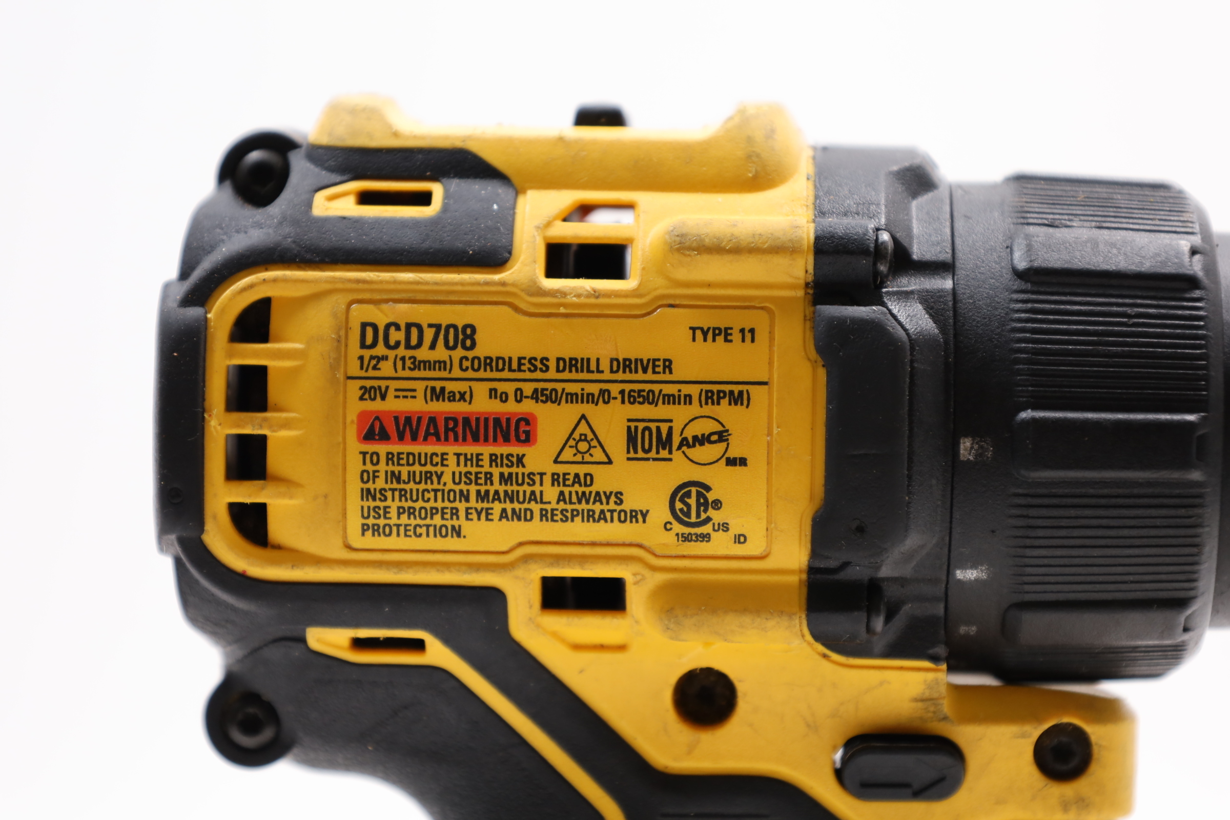 DeWalt DCD708 20V MAX Brushless Compact 1/2" Cordless Drill Driver