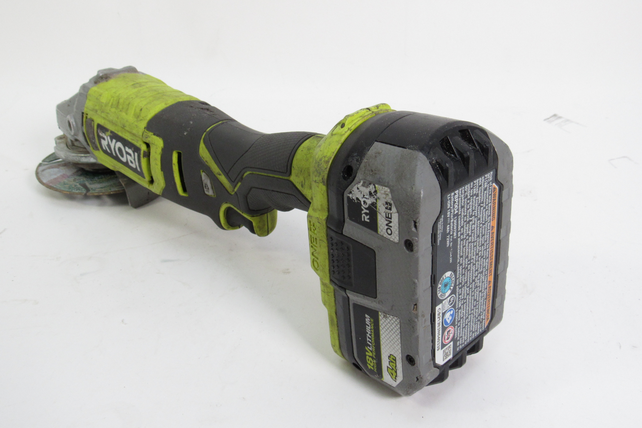 Ryobi PCL445 18V ONE+ Lithium-ion 4-1/2'' Cordless Angle Grinder