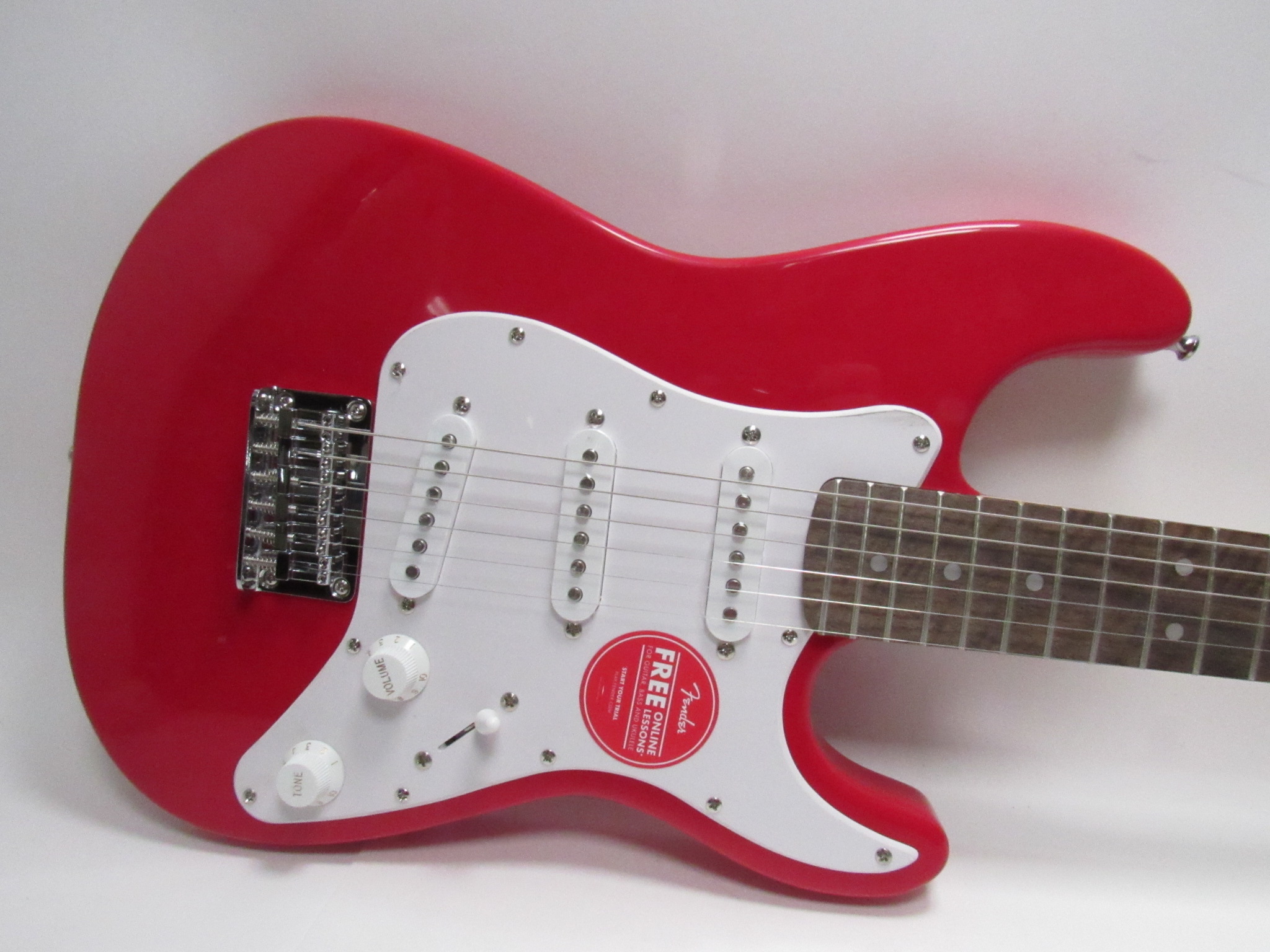 Squier By Fender Mini 6-String Electric Guitar Red