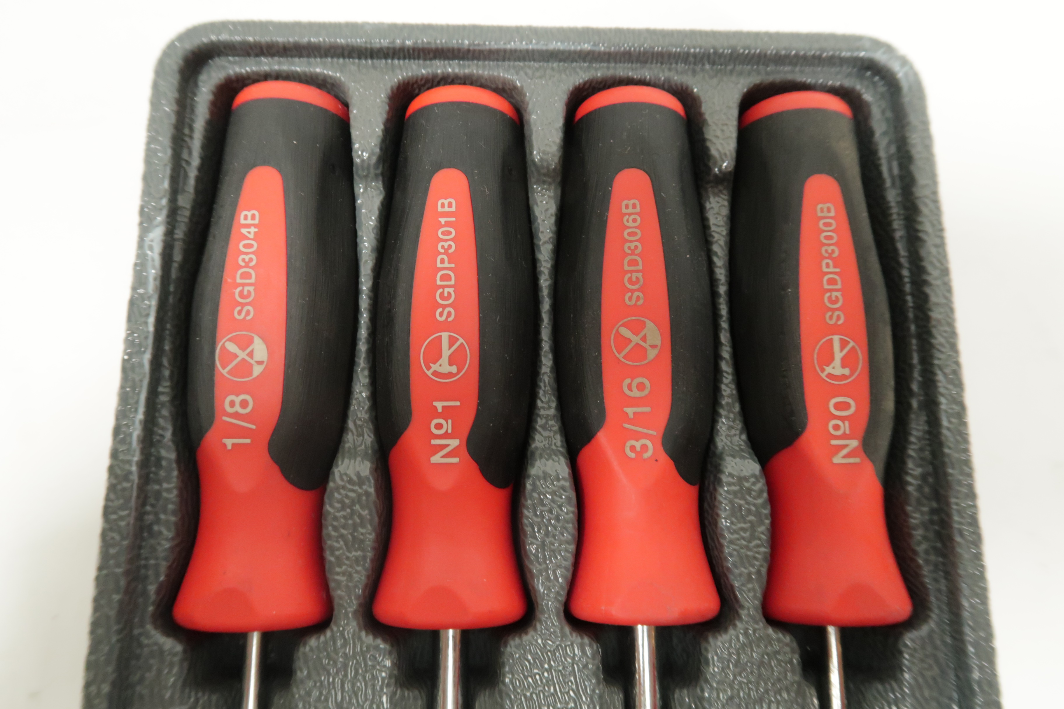 Snap-on Tools 4 pc Instinct Soft Grip Mini-Tip Combination Screwdriver ...