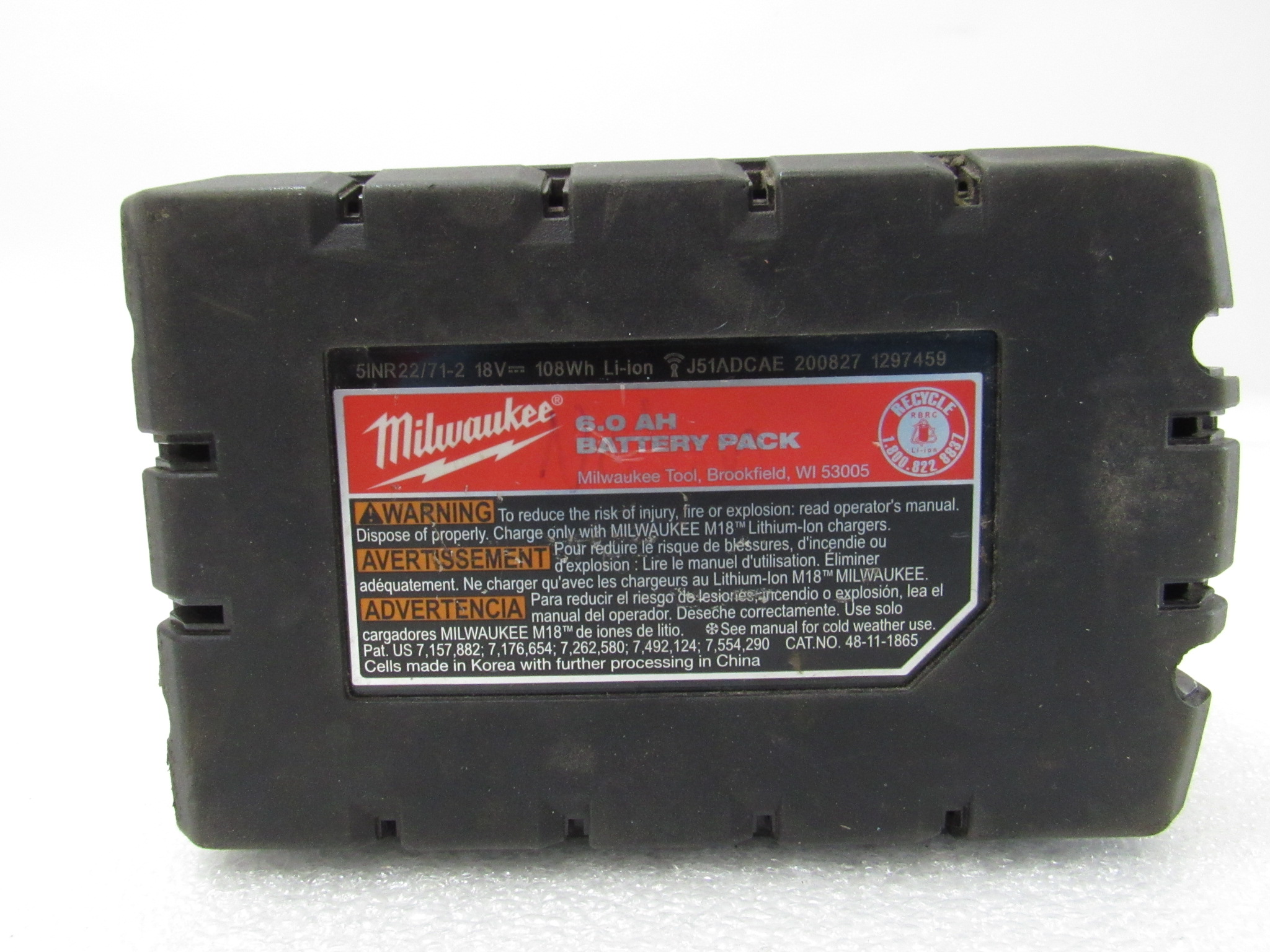 Milwaukee 48-11-1865 M18 REDLITHIUM High Output Battery Pack