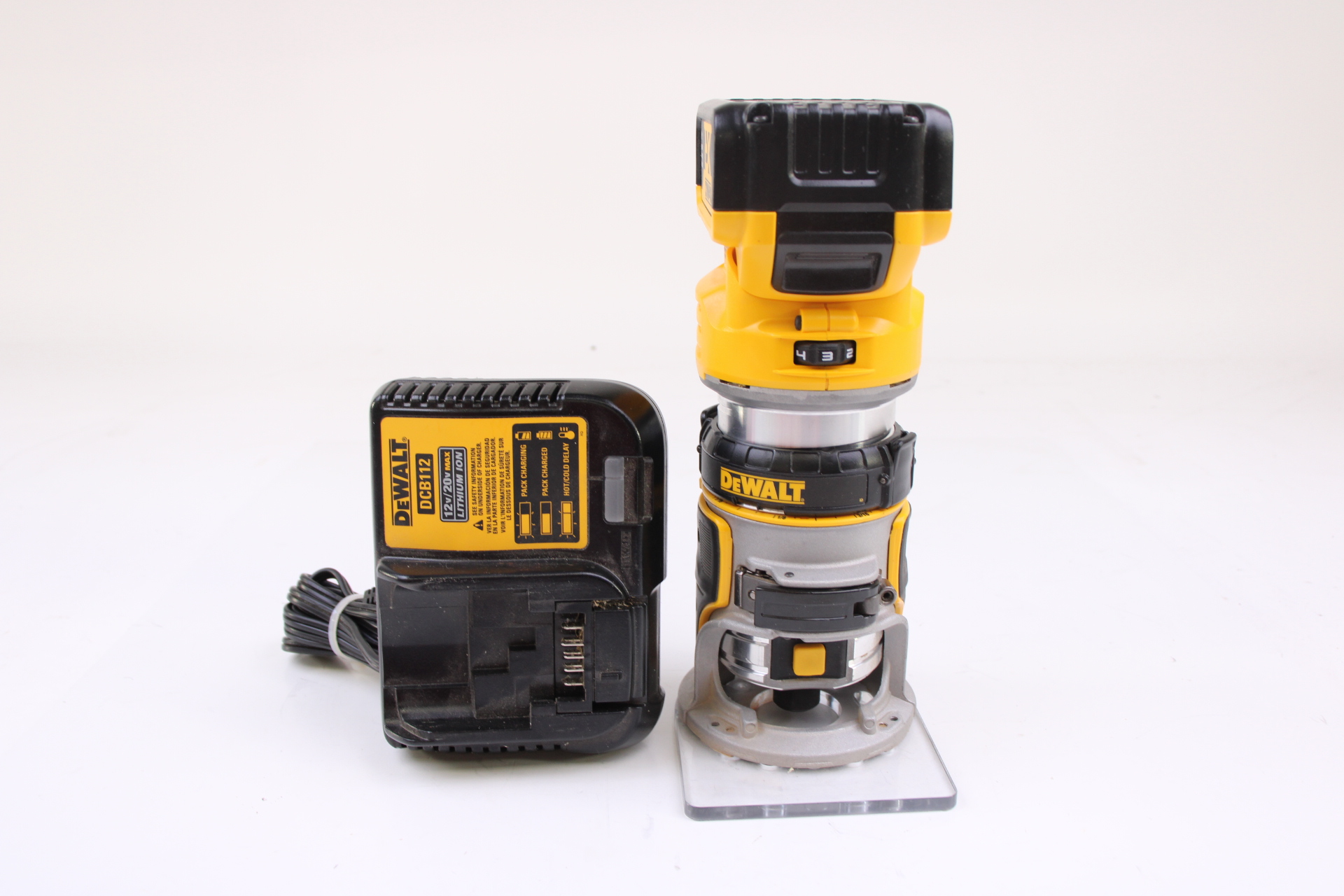 DEWALT DCW600 20V MAX XR Cordless Brushless Fixed Base Compact Router