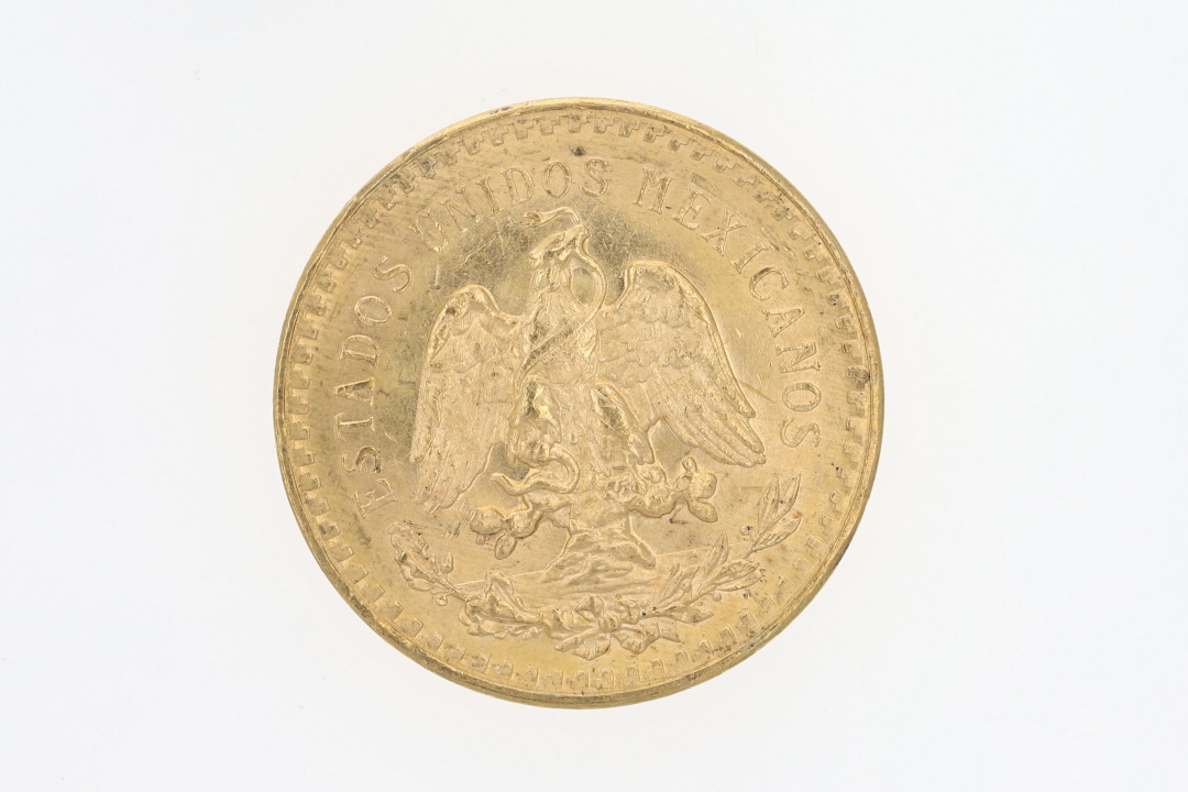 1821 - 1947 Centenario 50 Peso Mexican Gold Coin 37.5 Grams with Coin ...