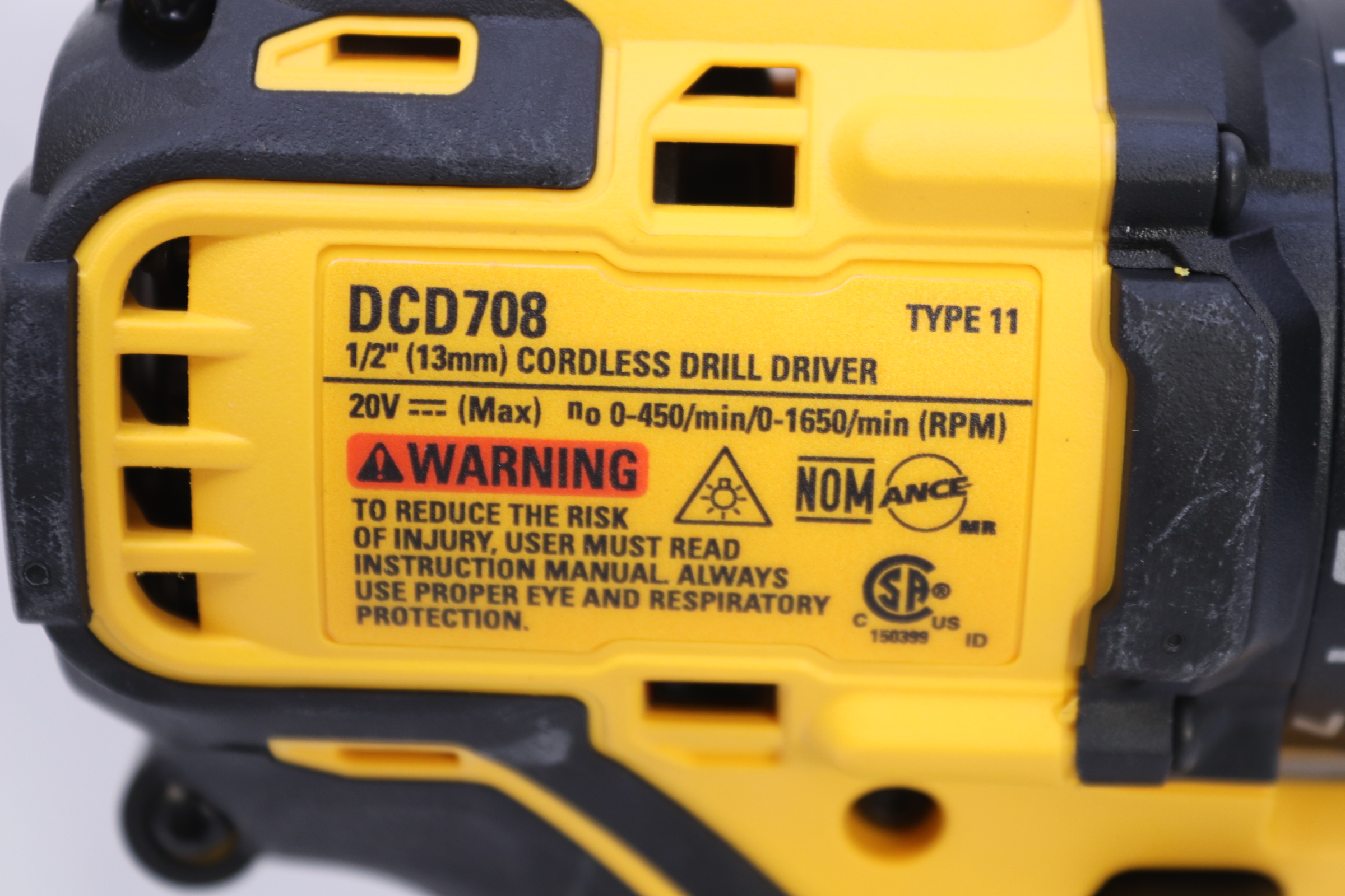 DEWALT DCD708 ATOMIC 20-Volt MAX Cordless Brushless Compact 1/2 in ...