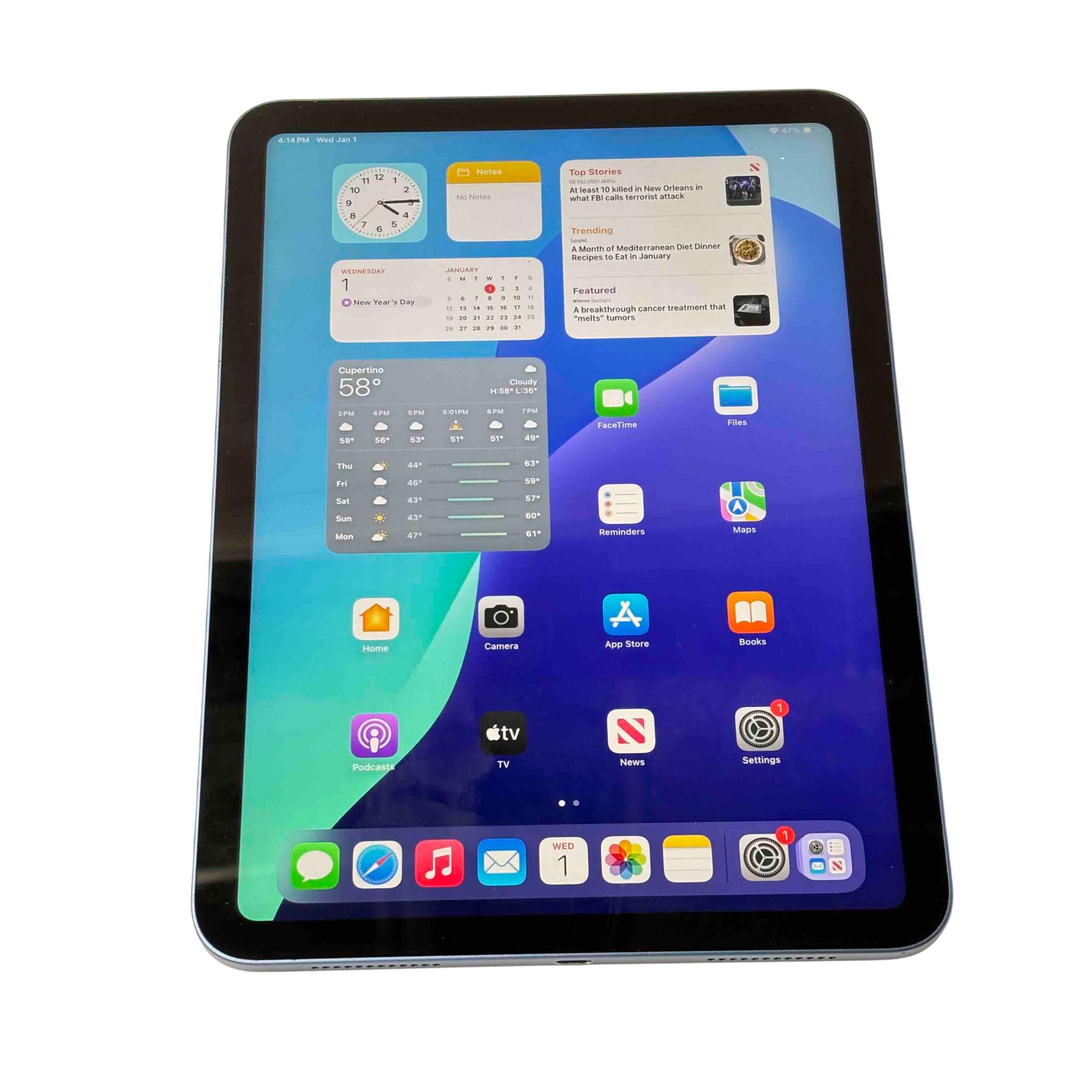 Apple MPQ93LL/A 10.9-Inch iPad WIFI 256GB Blue