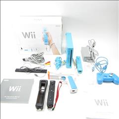 Nintendo Wii RVL-101 512MB Blue Body Home Video Gaming Console 5968