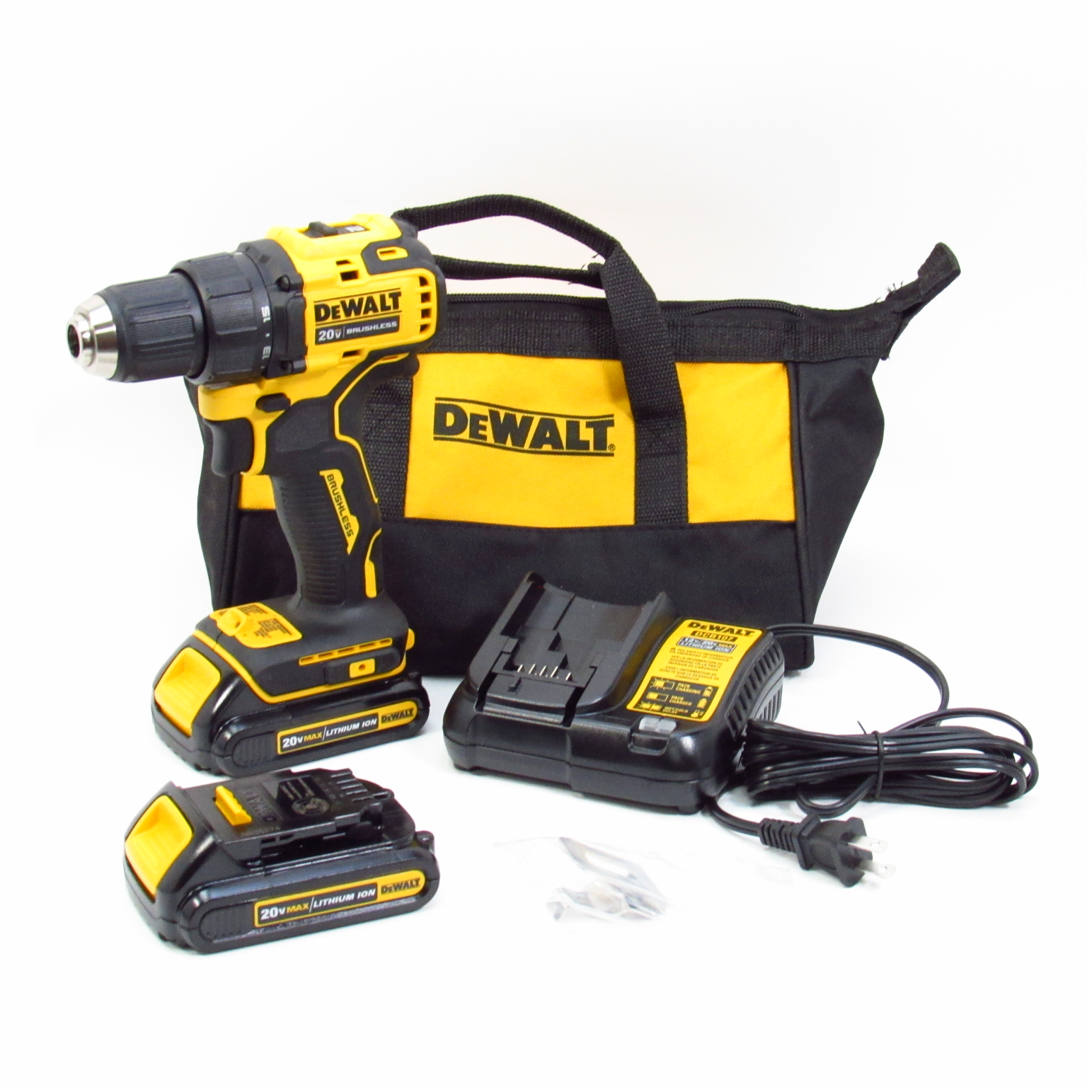 DeWalt DCD708 20V Lithium-ion 1/2'' Drive Cordless Drill/Driver Kit