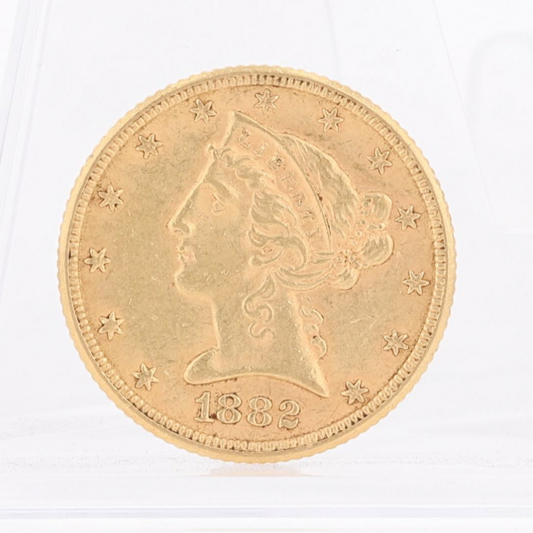 1882 $5 Liberty Head American Eagle 90% Fine Gold Coin United States