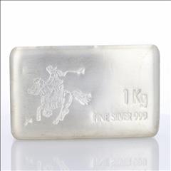 SilverTowne 1 Kilo .999 Fine Silver Cast Pony Express Silver Bar in Box